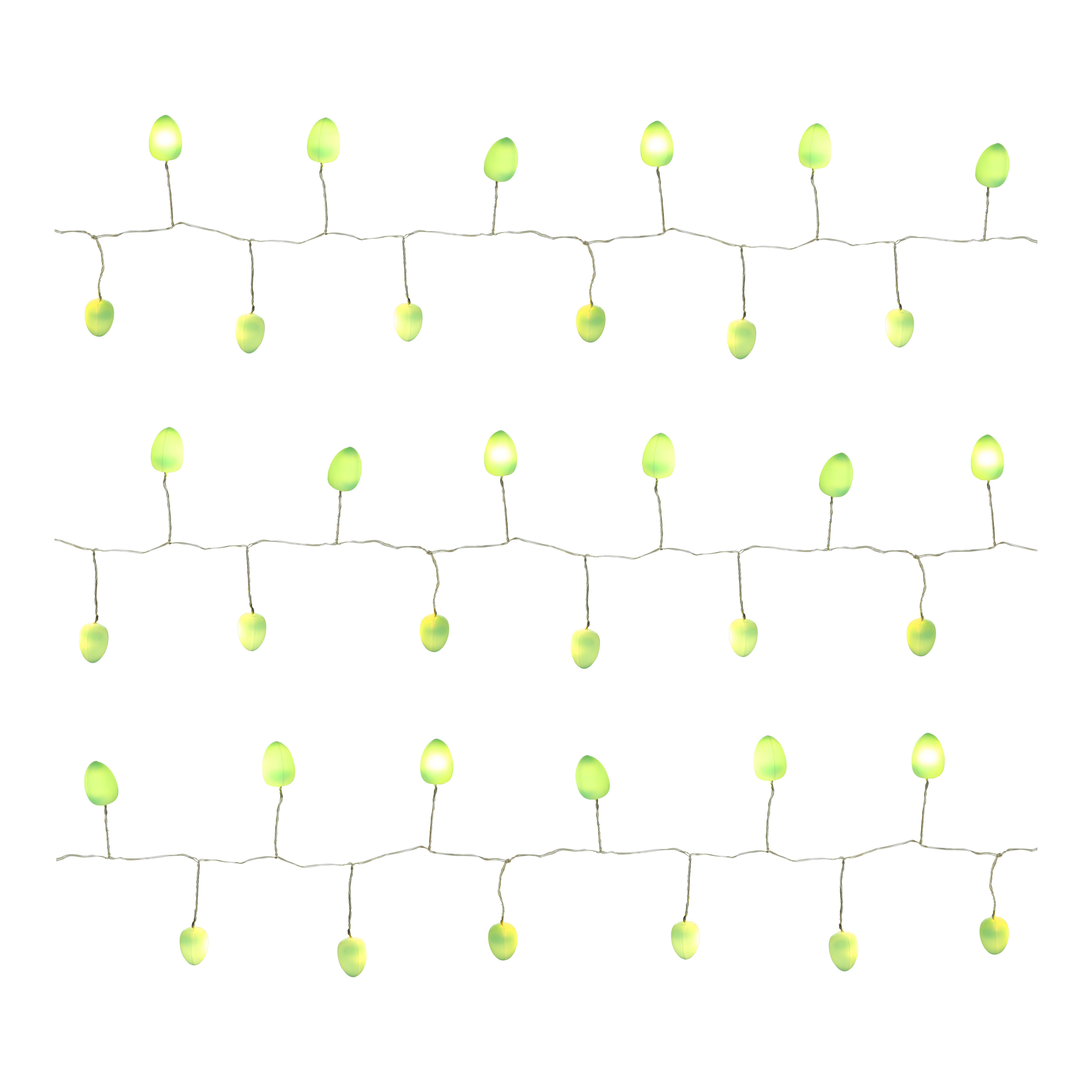 80 Green Berry LED Cluster lights With timer function & 2.2m Clear ...