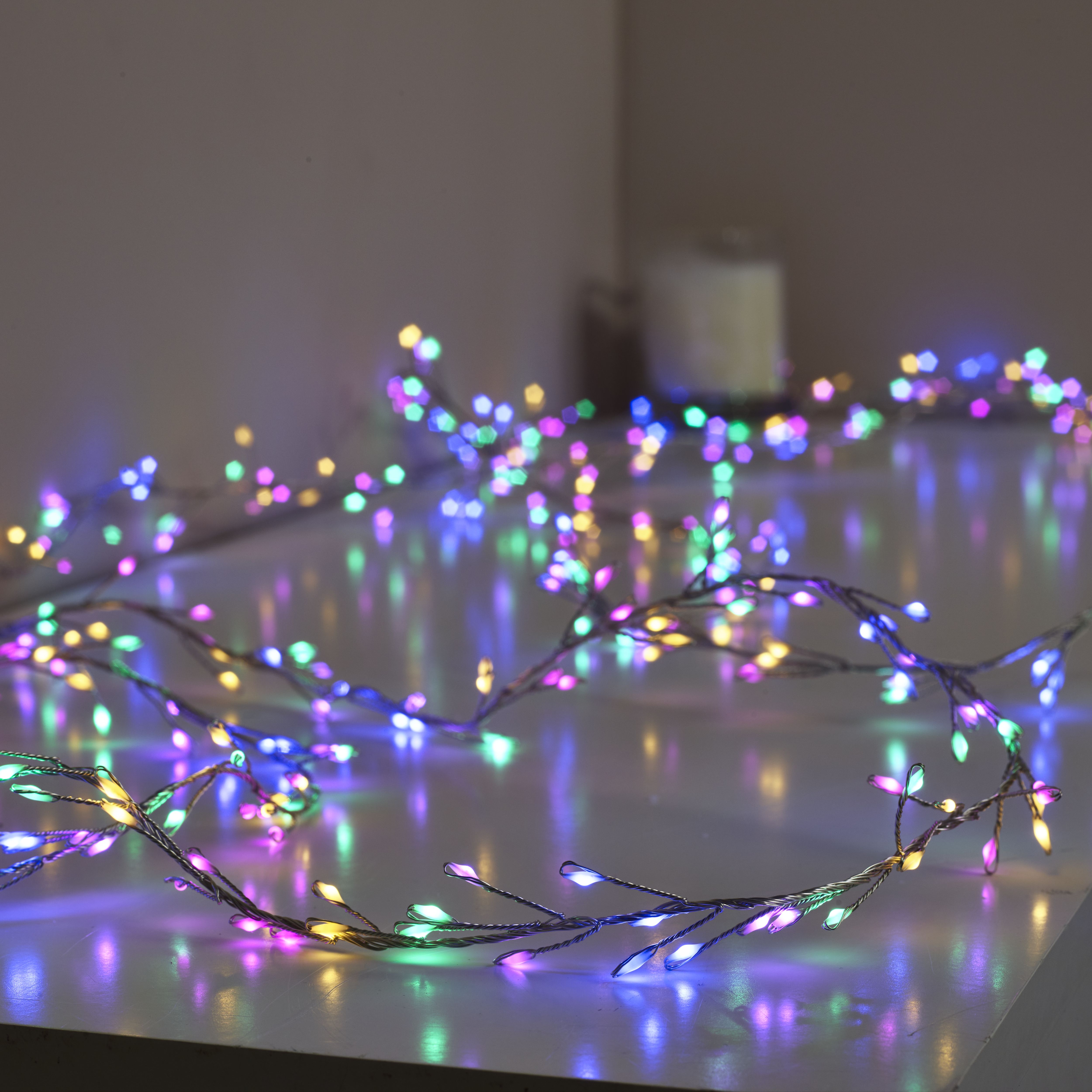 800 Rainbow LED With timer function Cluster string light with 19.96m ...