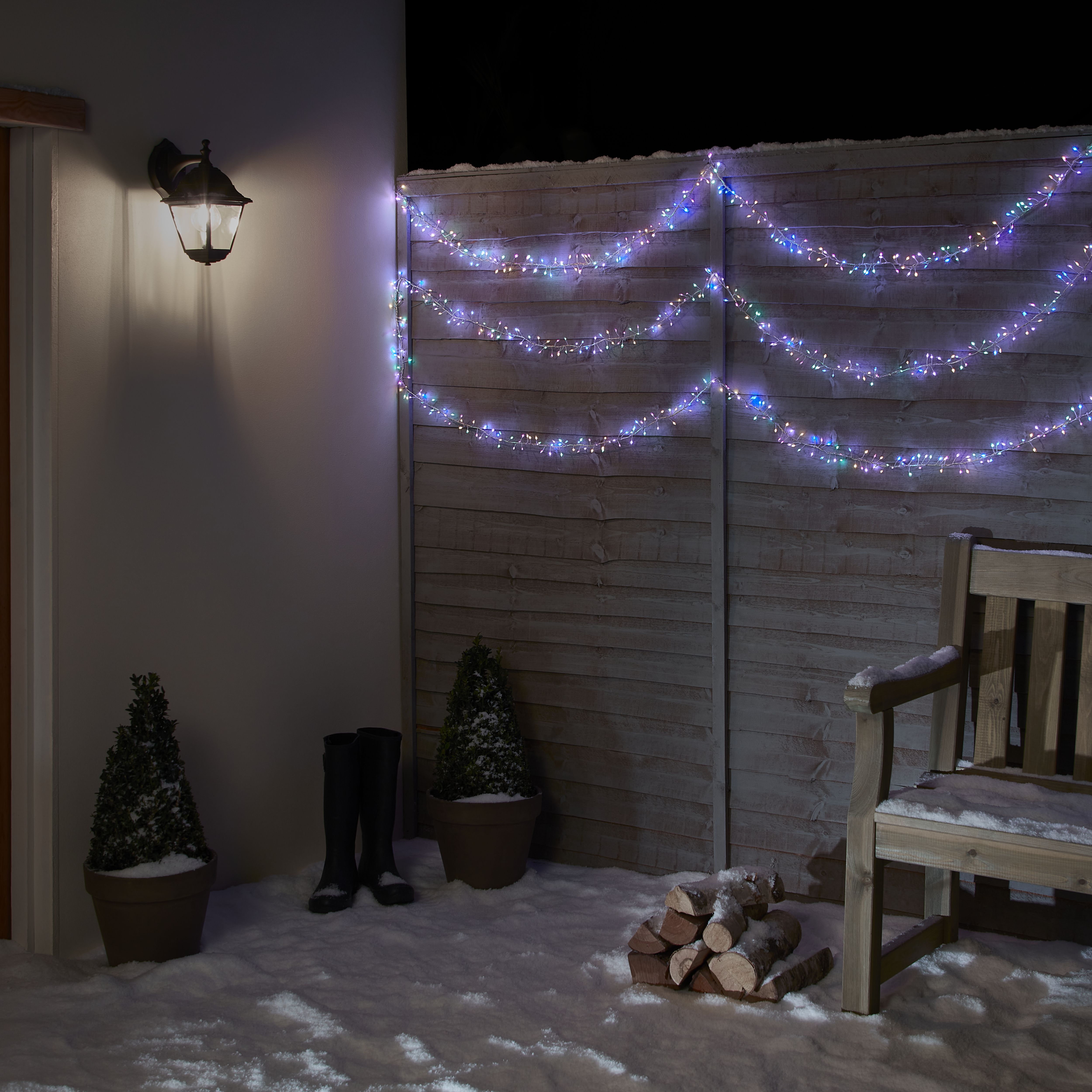 800 Rainbow LED With timer function Cluster string light with 19.96m ...