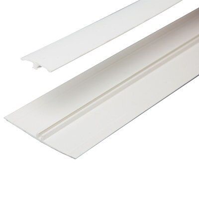 8IN WHITE 2 PART CAPPING STRIP BASE