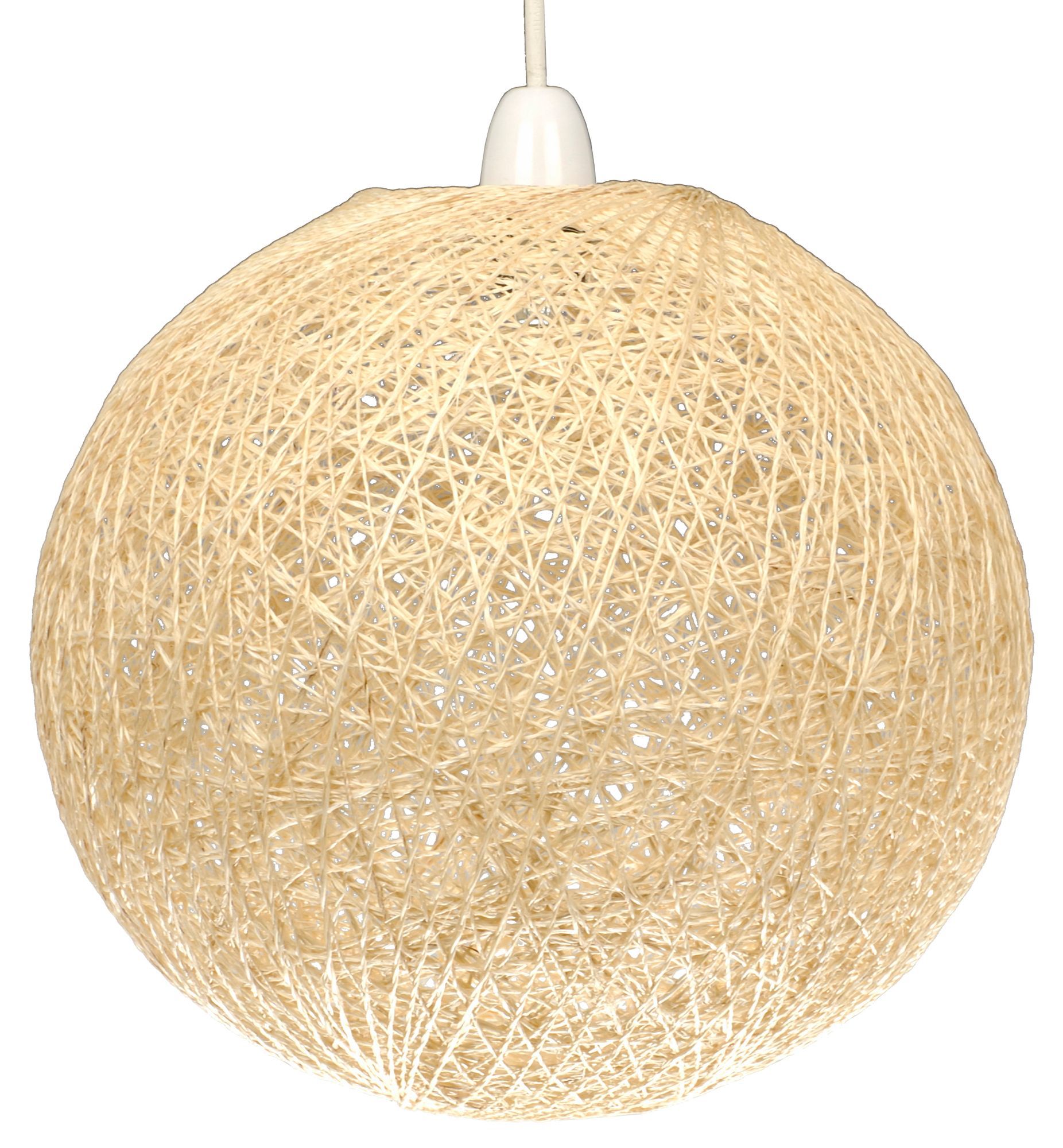 Abaca Beige Twine Light shade (D)280mm | DIY at B&Q