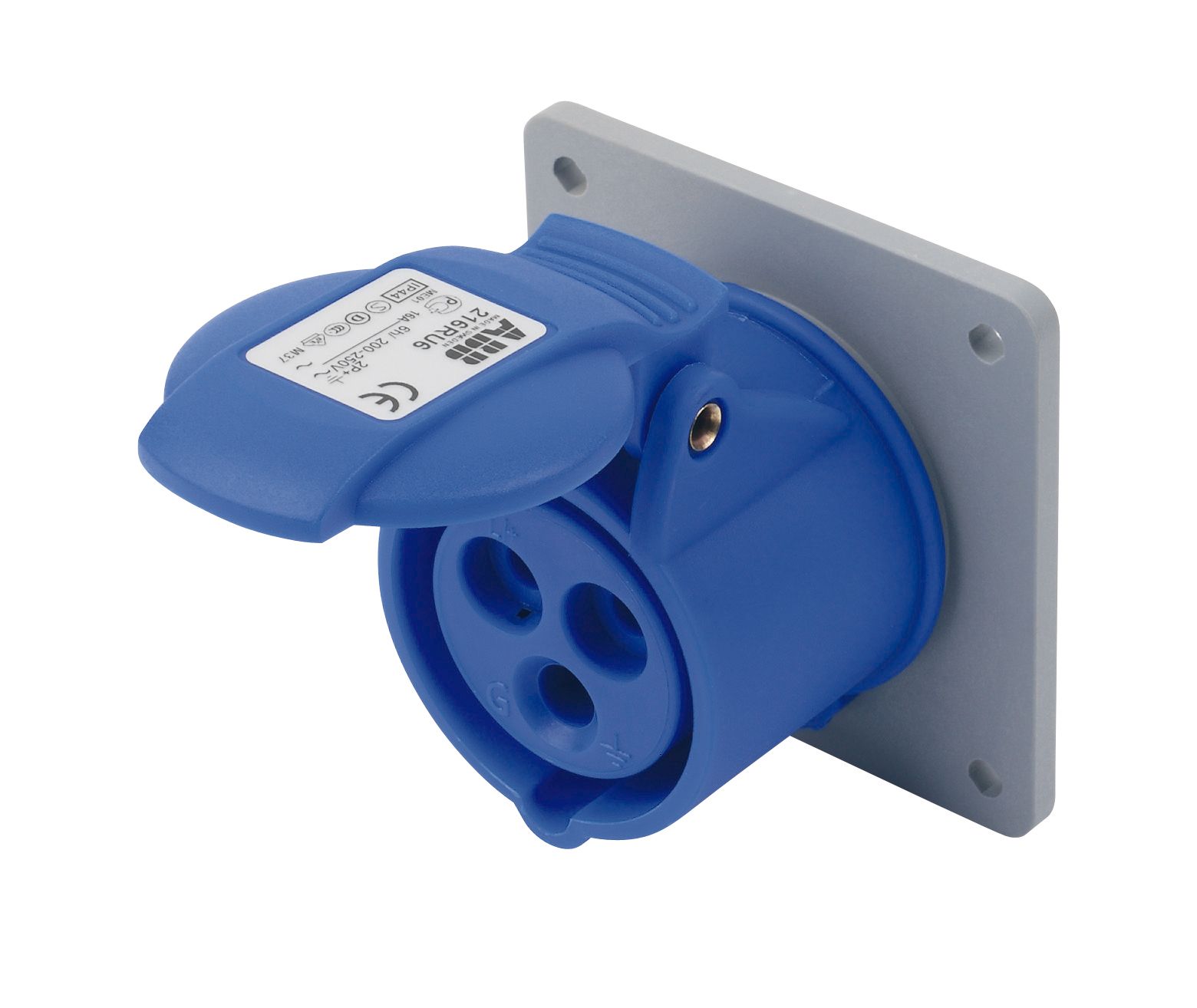 ABB 16A Blue Site panel socket