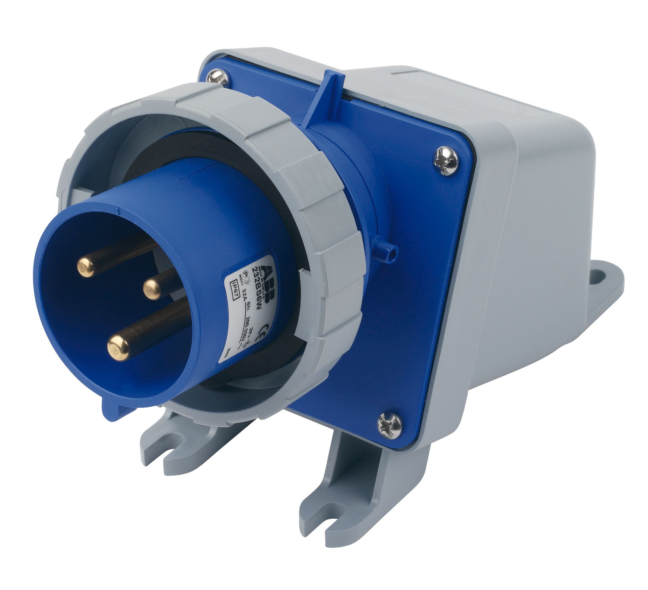ABB 32A Blue Site surface socket