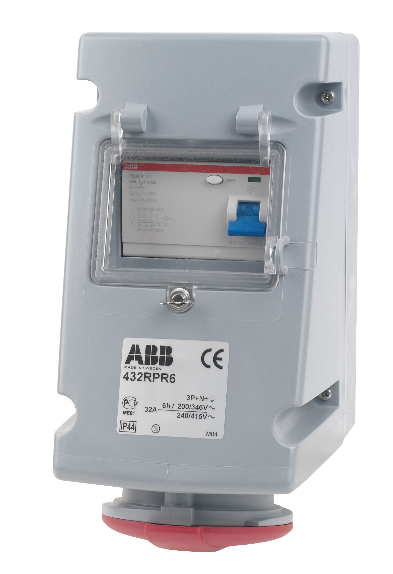 Buy ABB 32A Site surface socket | DIY at B&Q