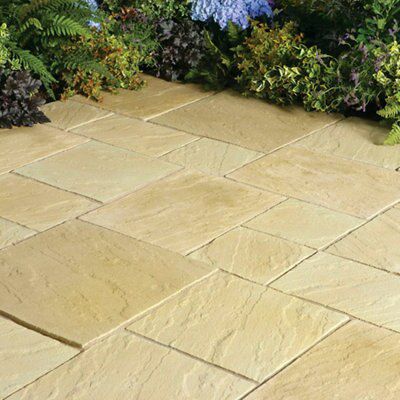 Abbey York gold Paving set 5.76m² | DIY at B&Q