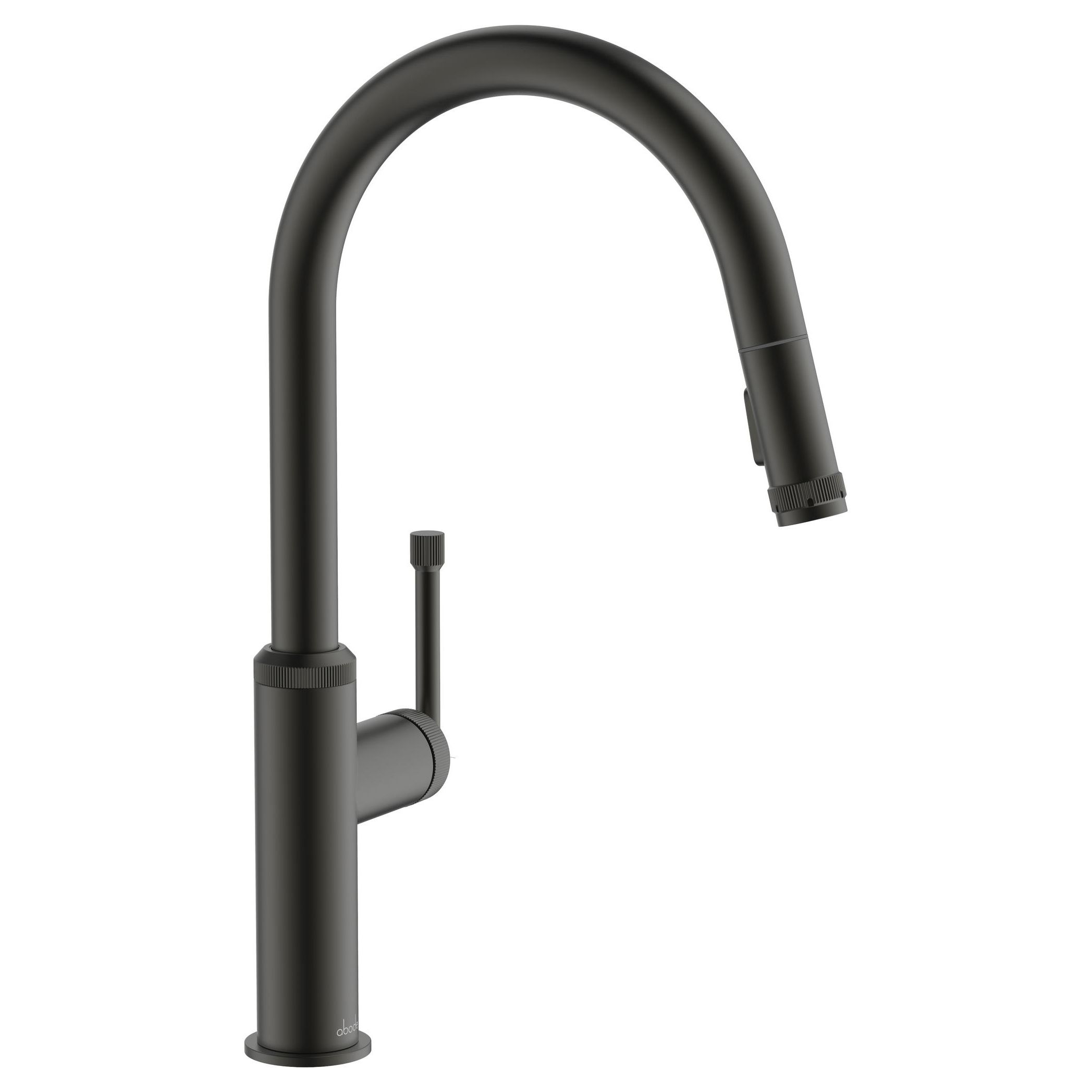 Abode Industrial Matt Gun metal black Kitchen Side lever pull out Tap