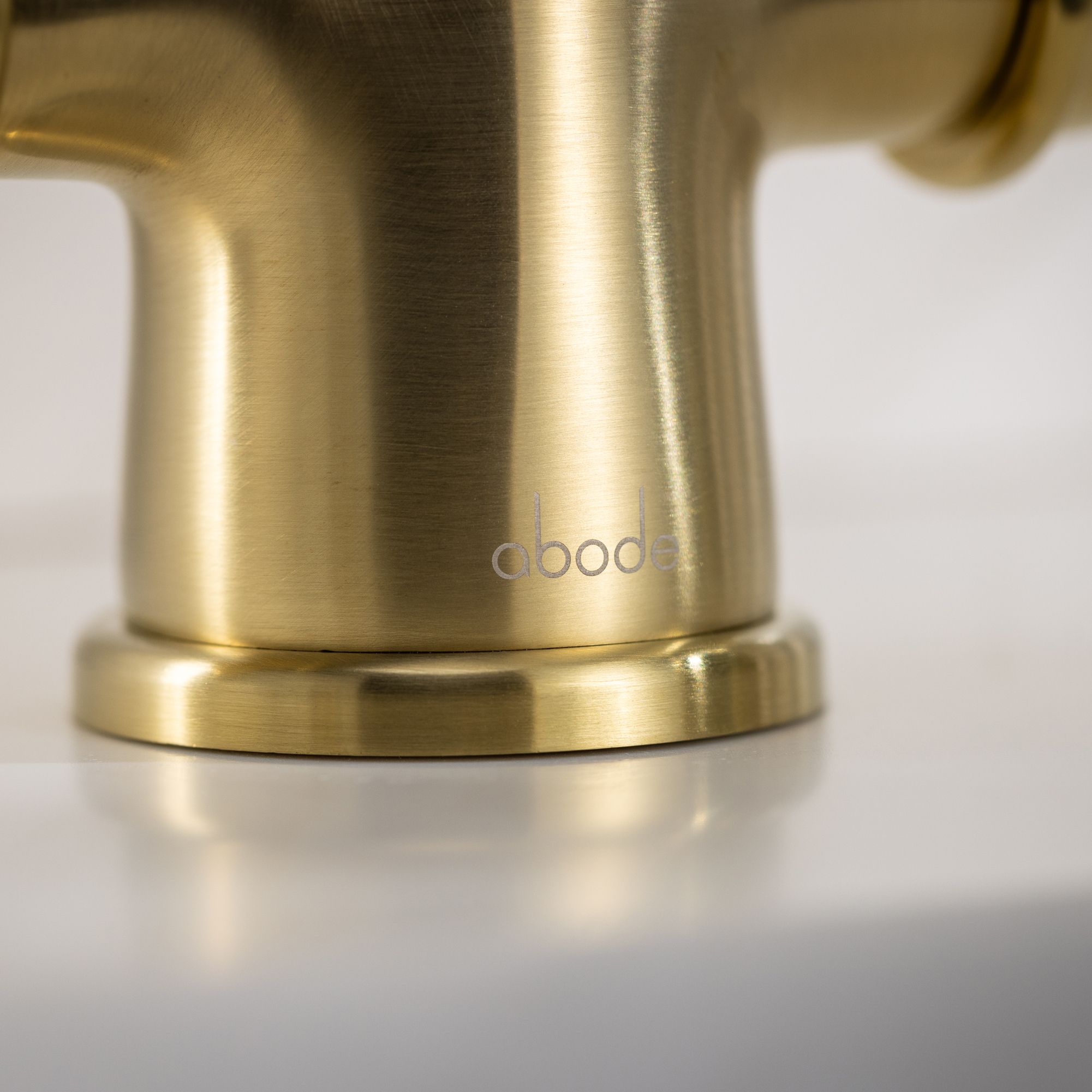 Abode Ridge Brushed brass effect Kitchen Lever Tap