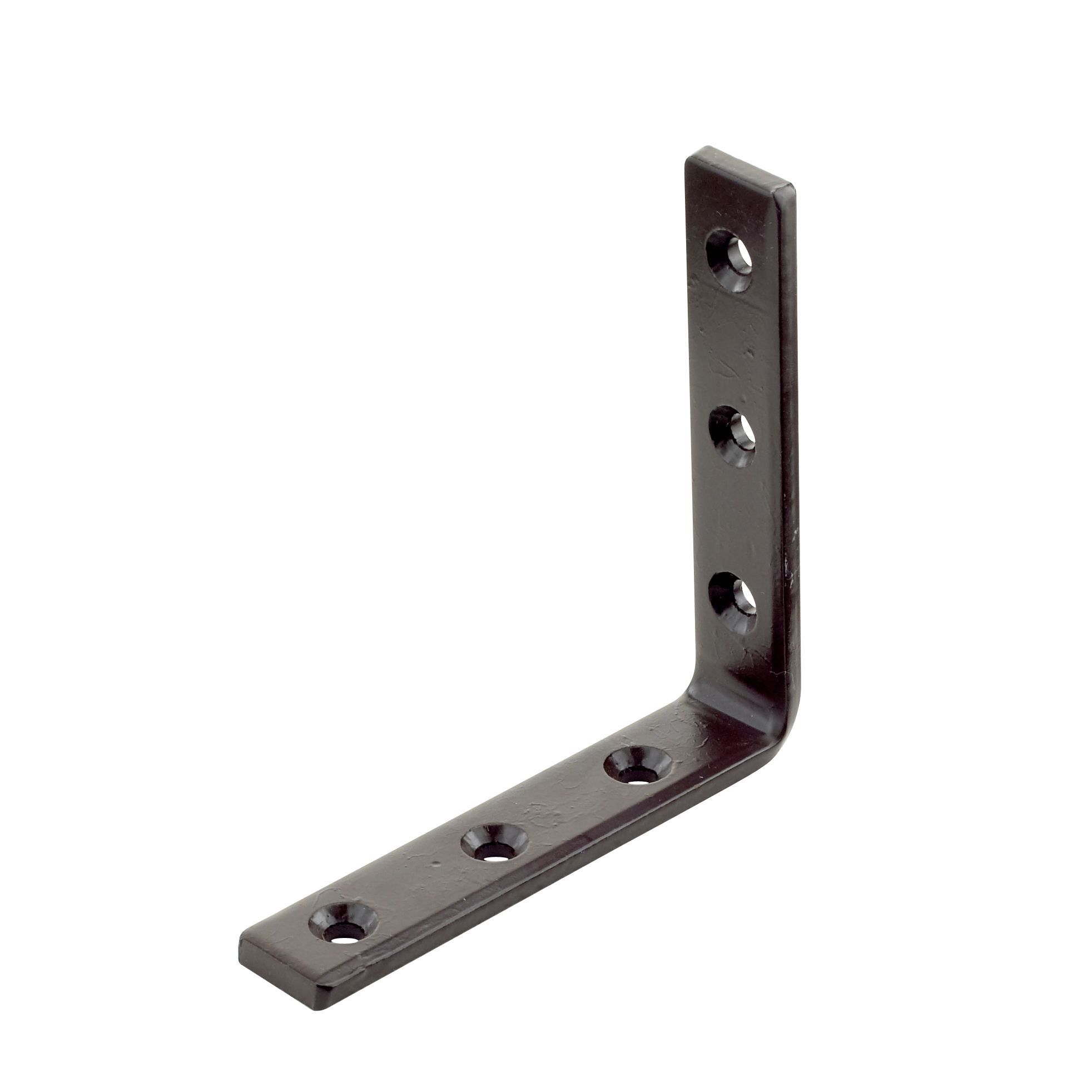 Abru Brown Powder-coated Steel Heavy duty Angle bracket (H)100mm (W ...