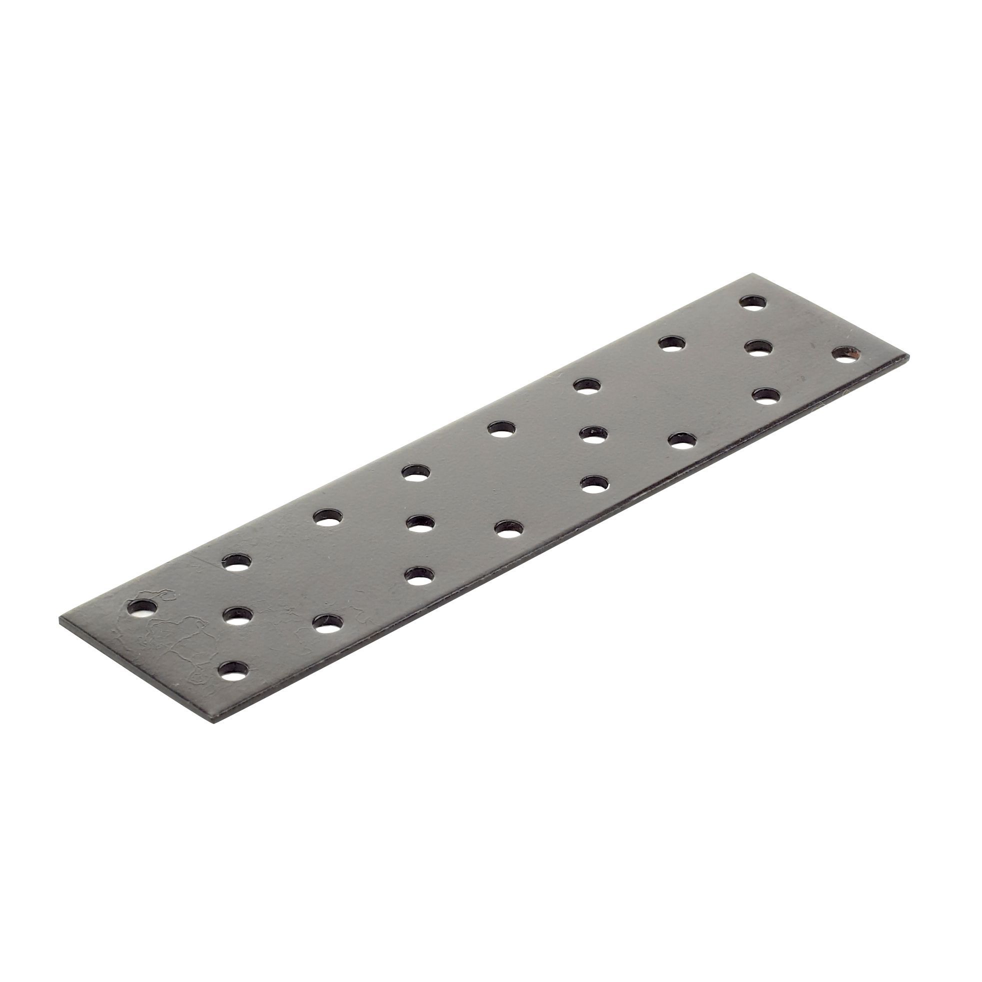 Abru Grey Steel Perforated plate (L)160mm (W)40mm (T)2mm | DIY at B&Q