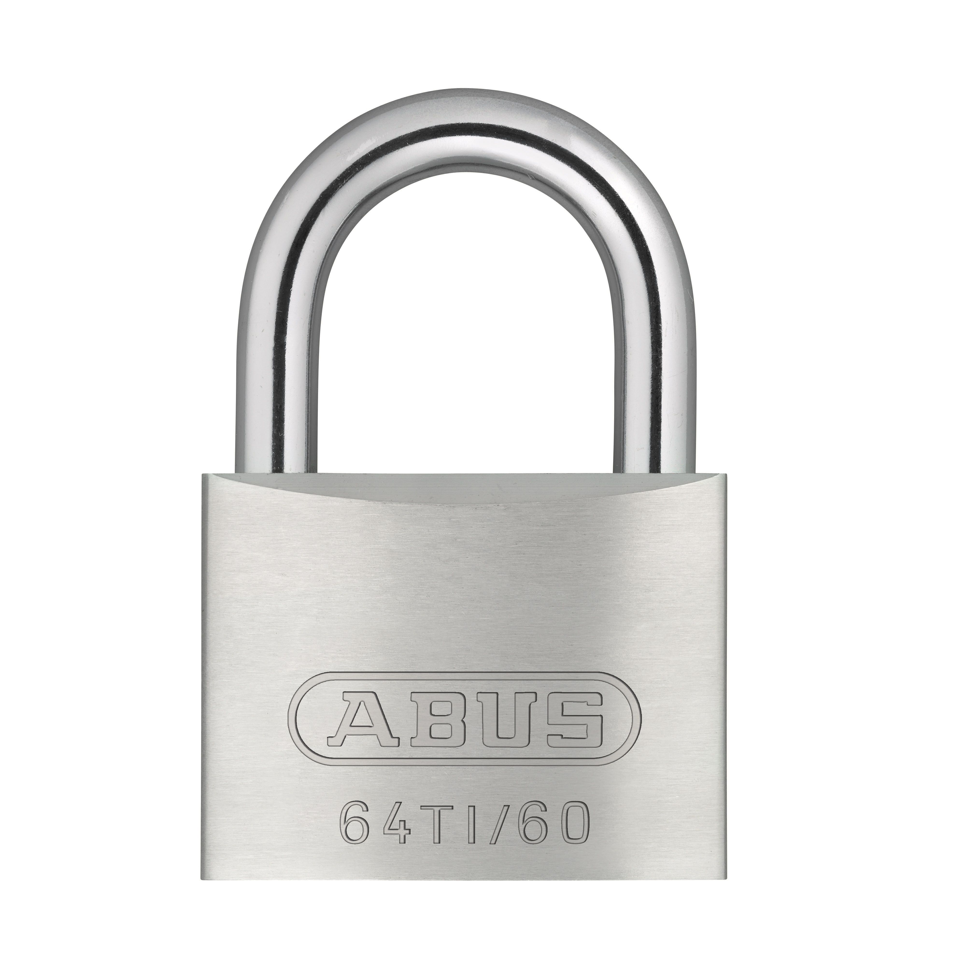 Abus Titalium Hardened steel Cylinder Open shackle Padlock (W)60mm