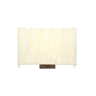 Acasia Pleated Matt Ivory Wall light