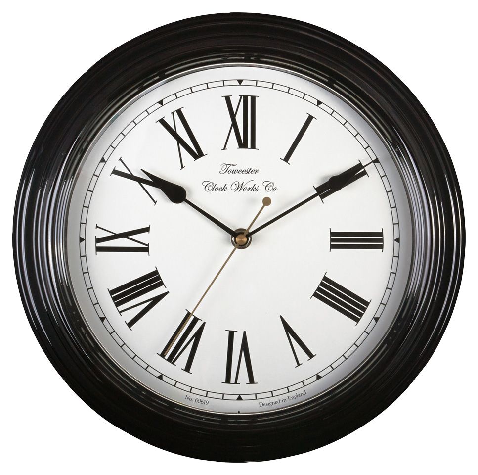 Acctim Redbourn Vintage Black Quartz Clock | DIY at B&Q