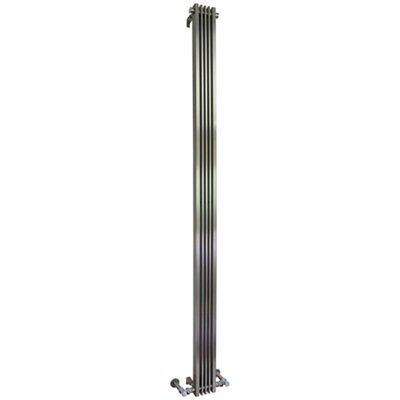 Accuro Korle Cadence Stainless steel Vertical Radiator, (W)140mm x (H ...
