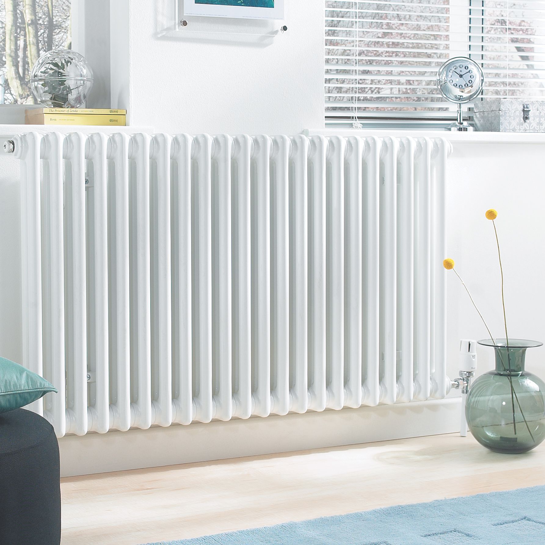 Acova 2 Column Radiator, White (W)1410mm (H)600mm | DIY at B&Q