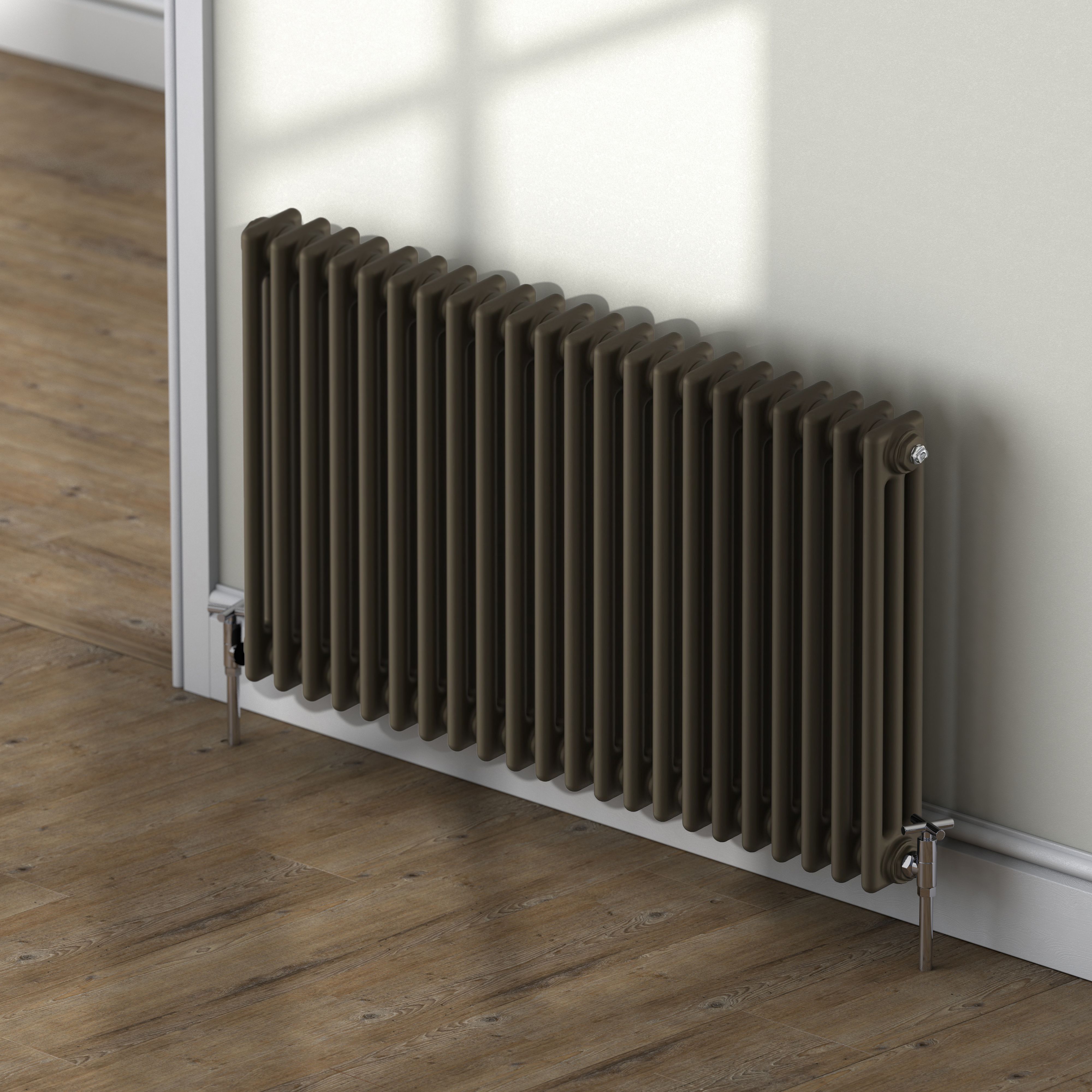 Acova Classic Bronze effect 3 Column Radiator, (W)1042mm x (H)600mm