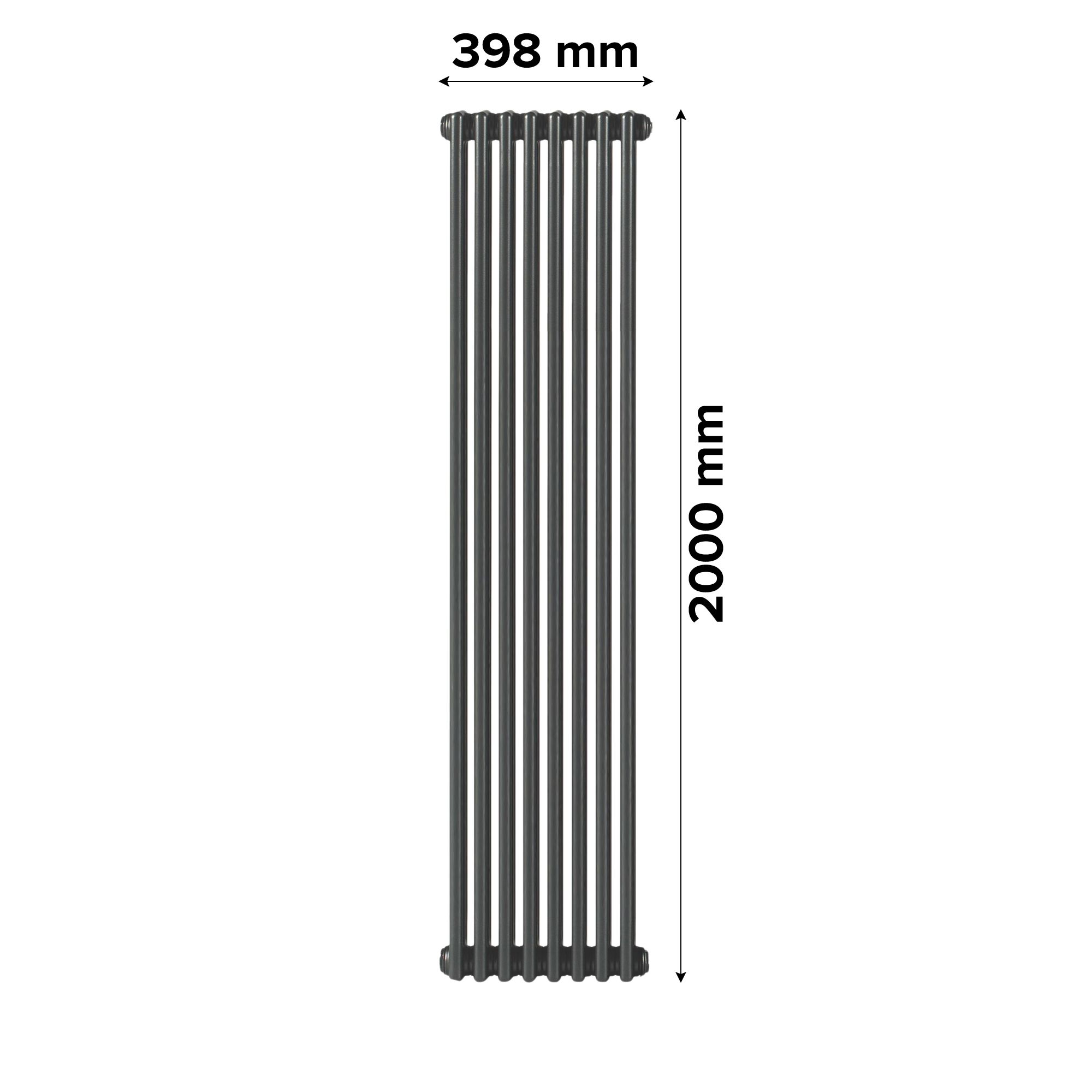 Acova Classic Volcanic 2 Column Radiator, (W)398mm x (H)2000mm