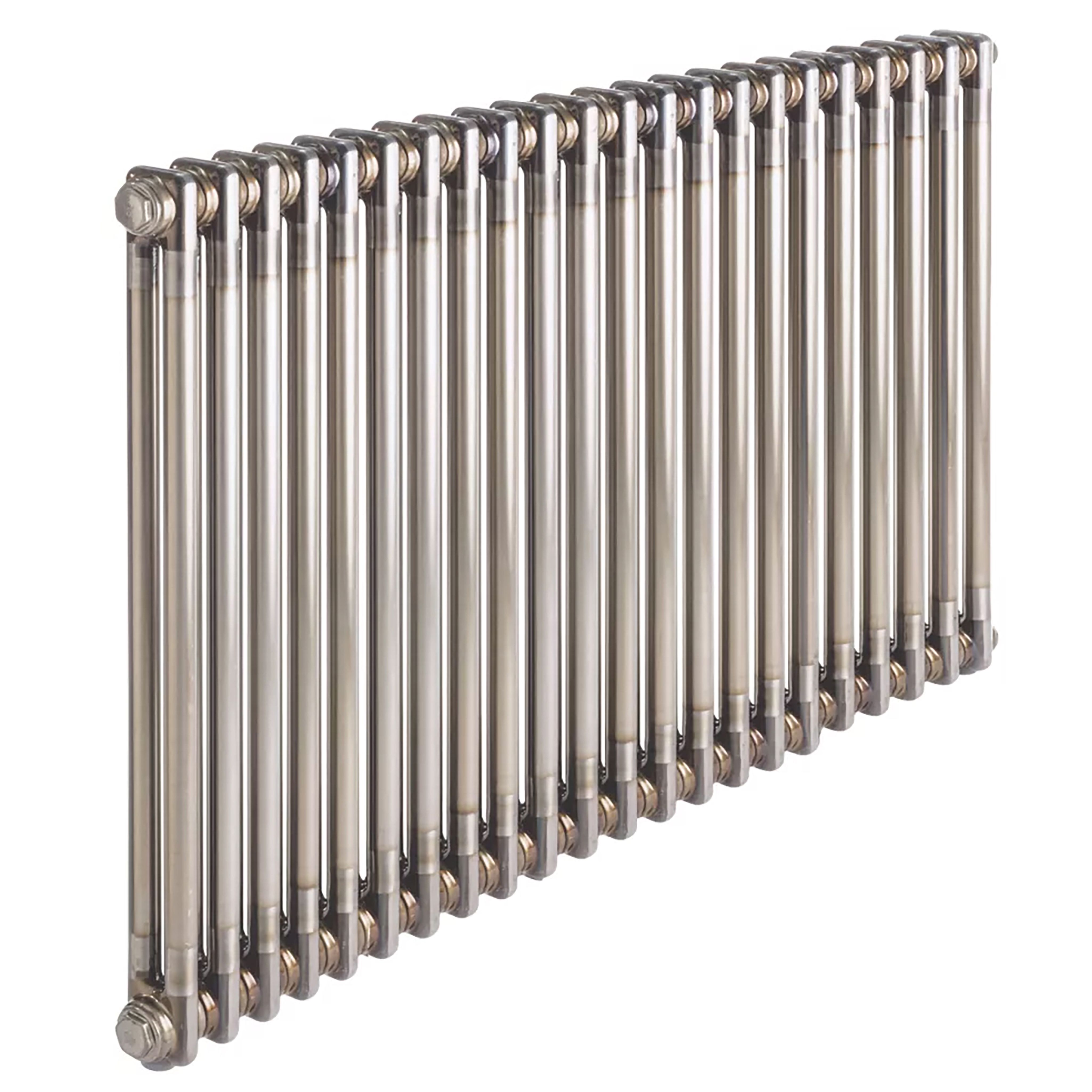 Acova Raw metal 2 Column Radiator, (W)1042mm x (H)600mm