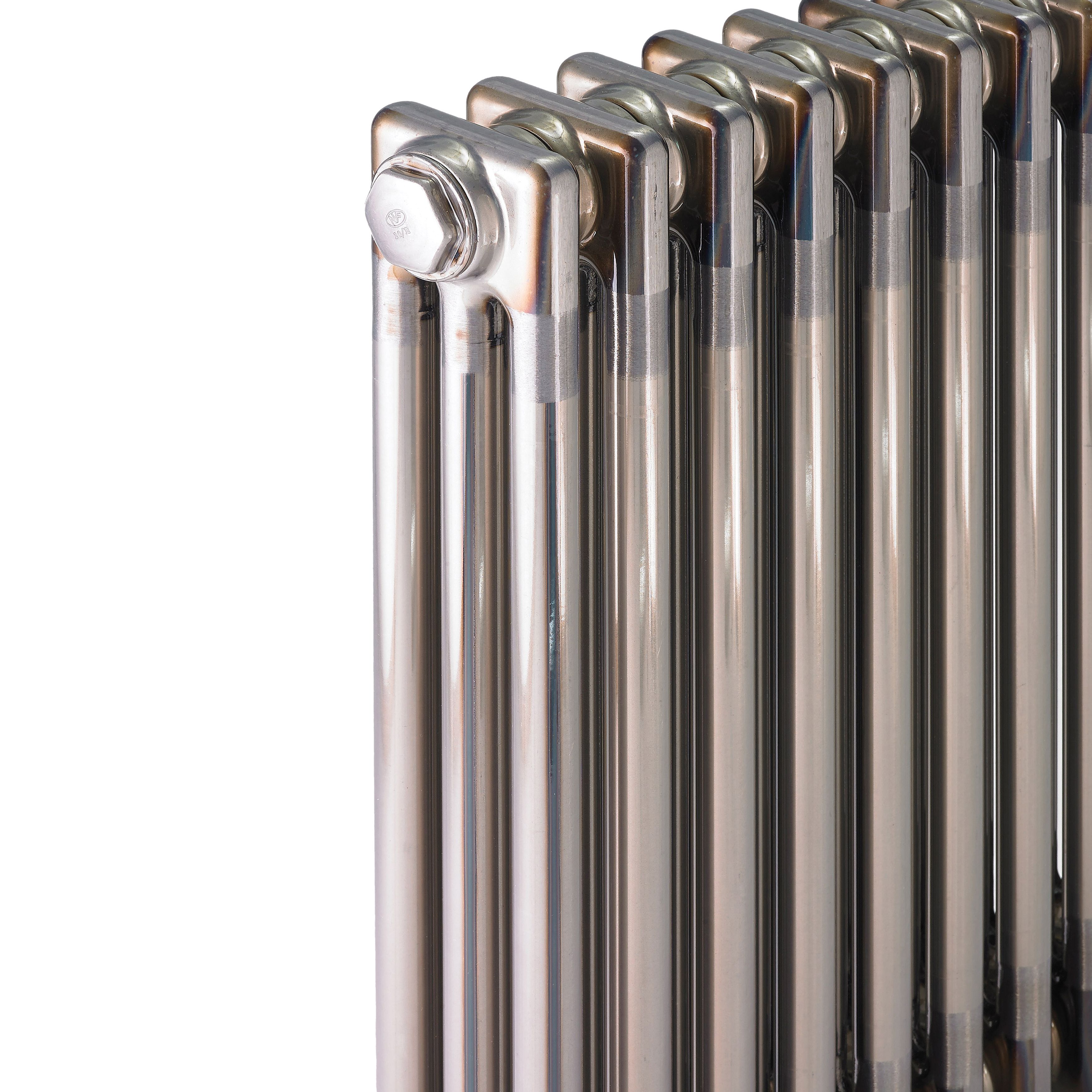 Acova Raw metal 3 Column Radiator, (W)812mm x (H)600mm