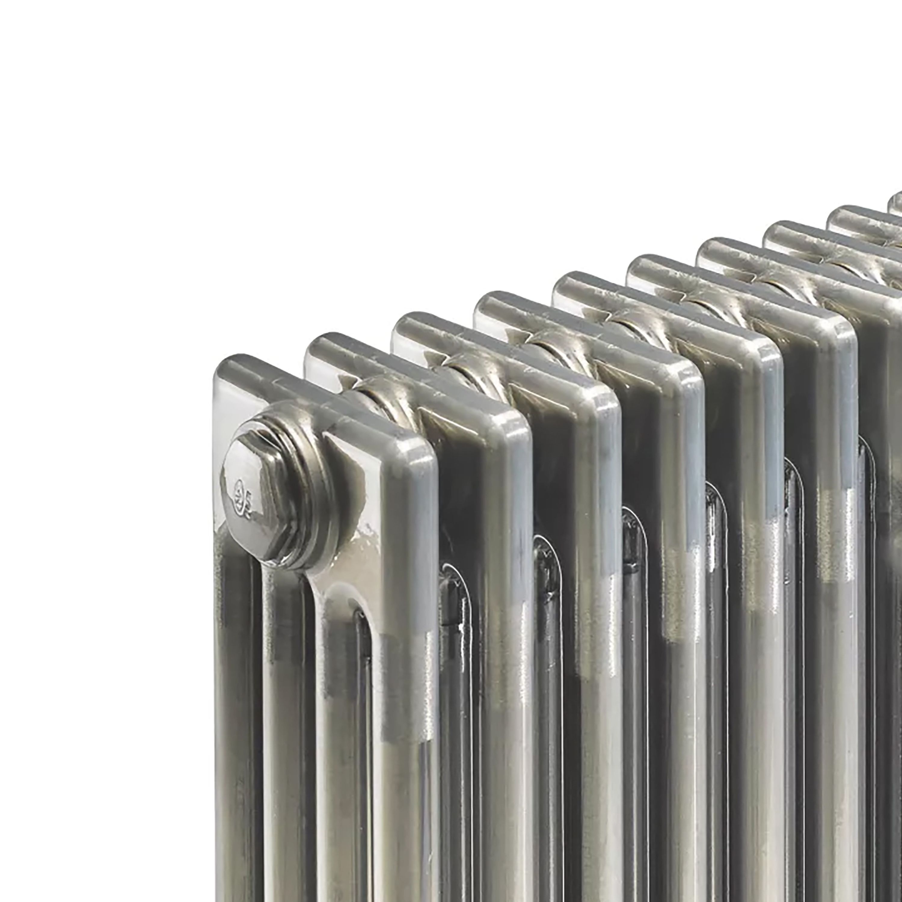 Acova Raw metal 4 Column Radiator, (W)1226mm x (H)600mm at B&Q