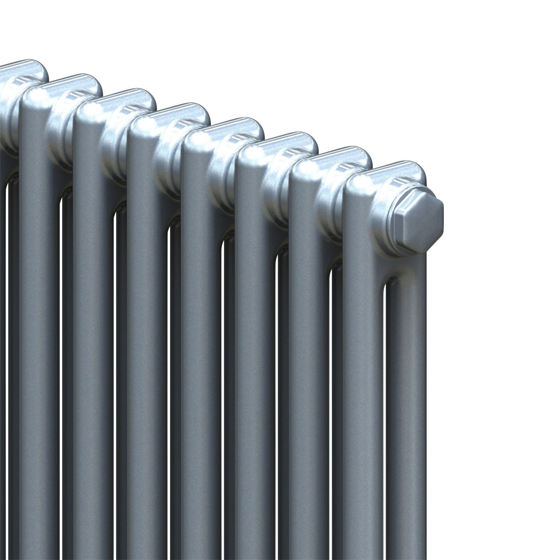 Acova Silver 2 Column Radiator, (W)490mm x (H)2000mm