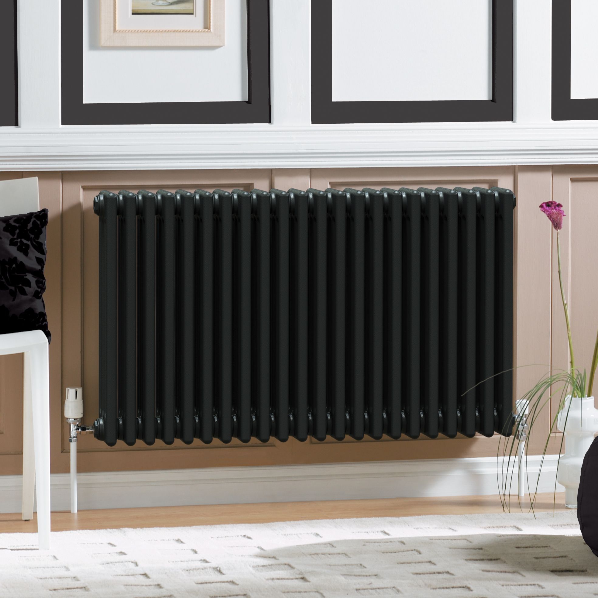 Acova Volcanic 4 Column Radiator, (W)812mm x (H)600mm