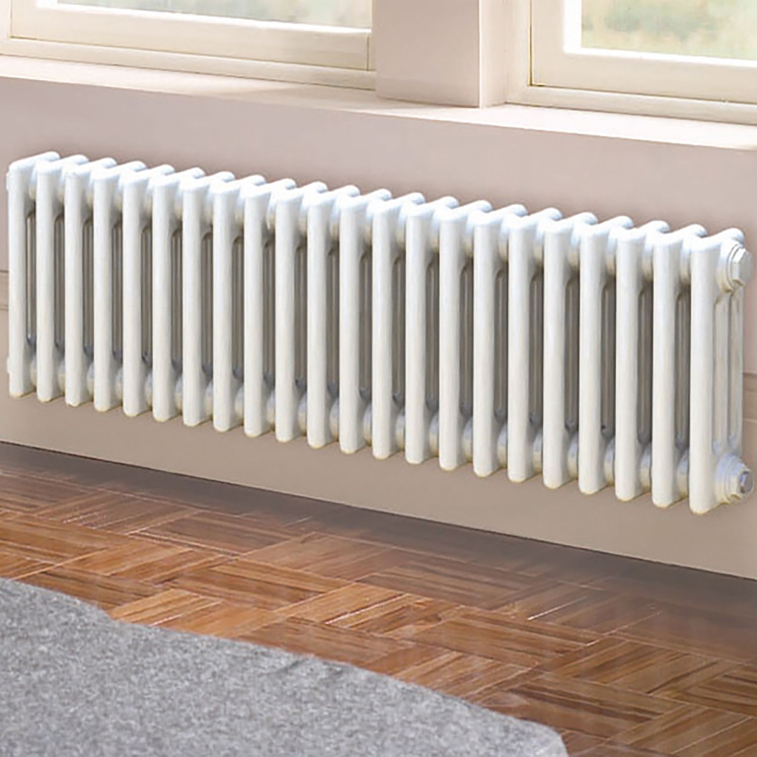 Acova White 3 Column Radiator, (W)1042mm x (H)300mm | DIY at B&Q