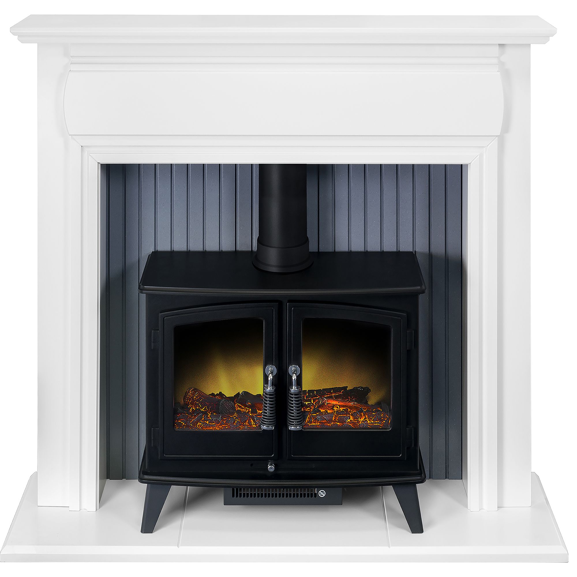 Adam Florence White Electric Fire 17775 | DIY at B&Q