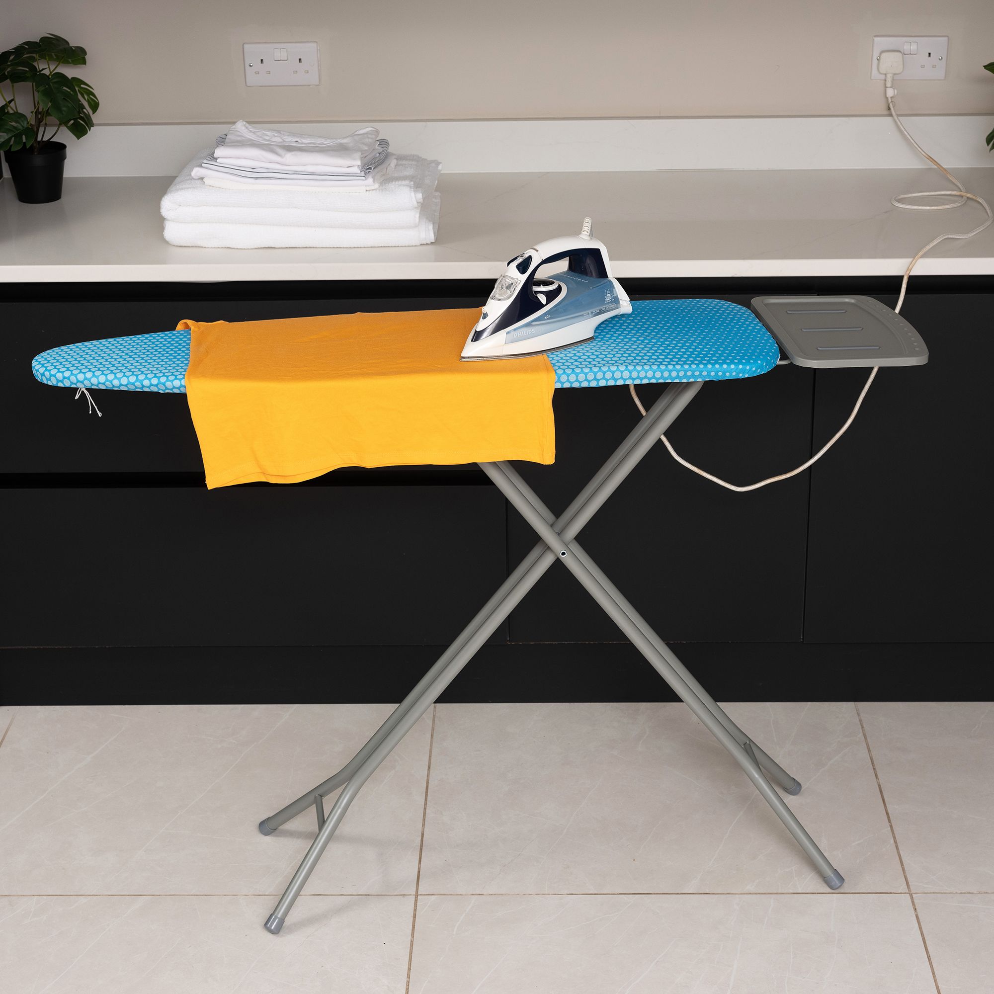 Addis Blue cover & grey frame Ironing board (L)110cm (W)34cm