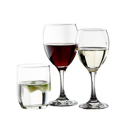 Aida Glass Glasses, Set of 30 | DIY at B&Q