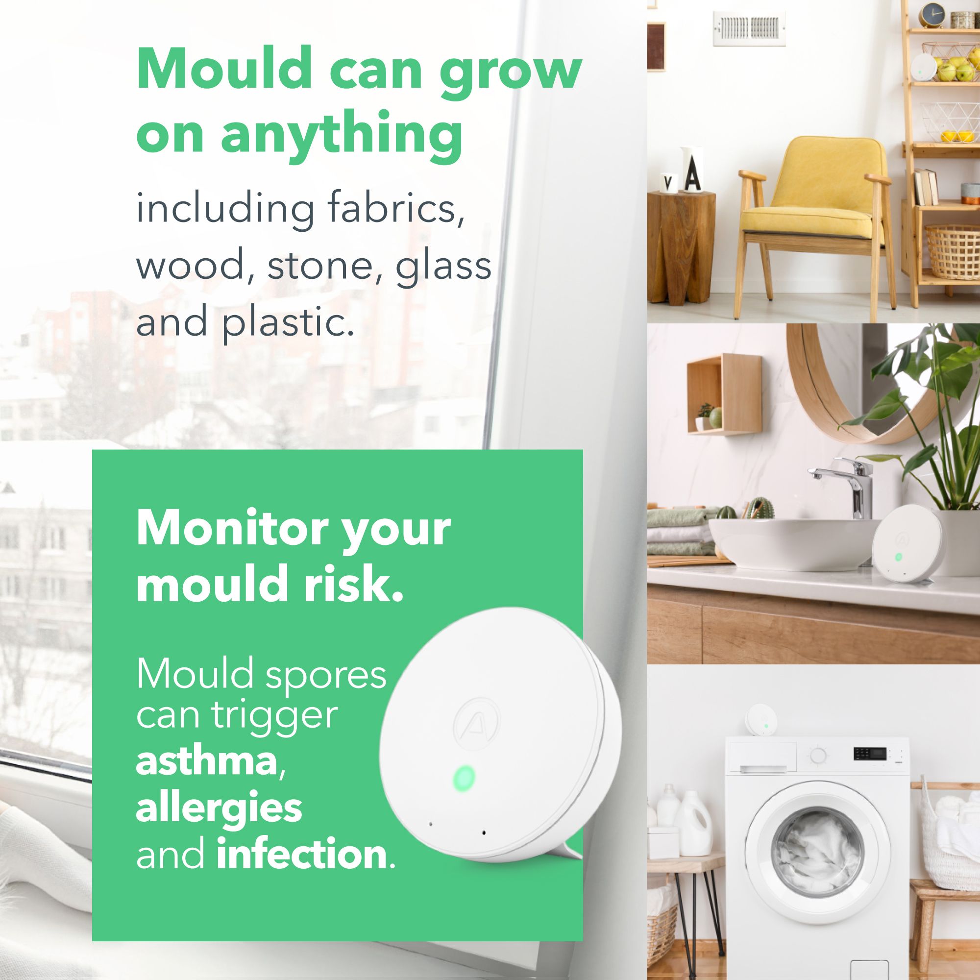 Airthings Wave Mini Smart air quality monitor