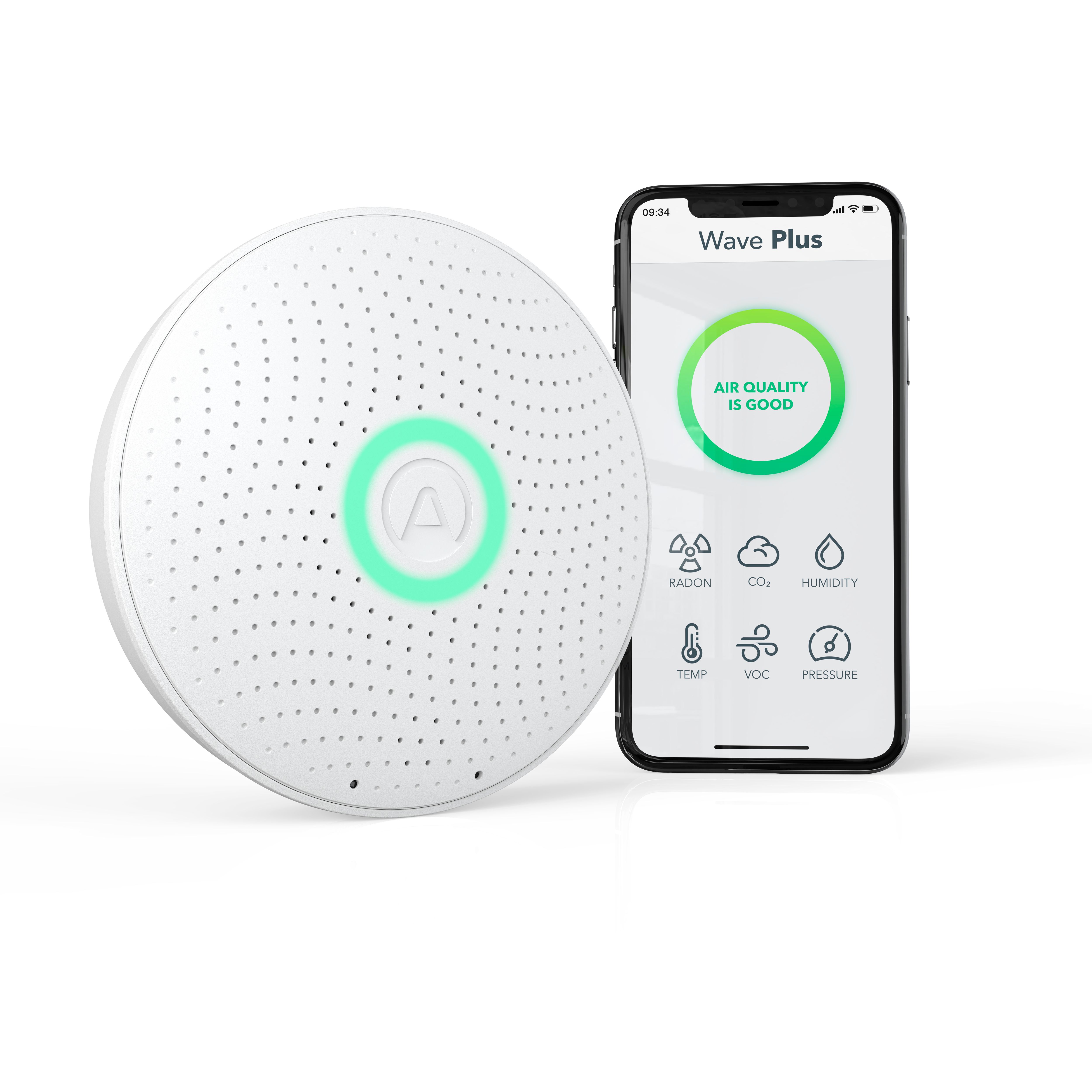 Airthings Wave Plus Smart air quality monitor | DIY at B&Q