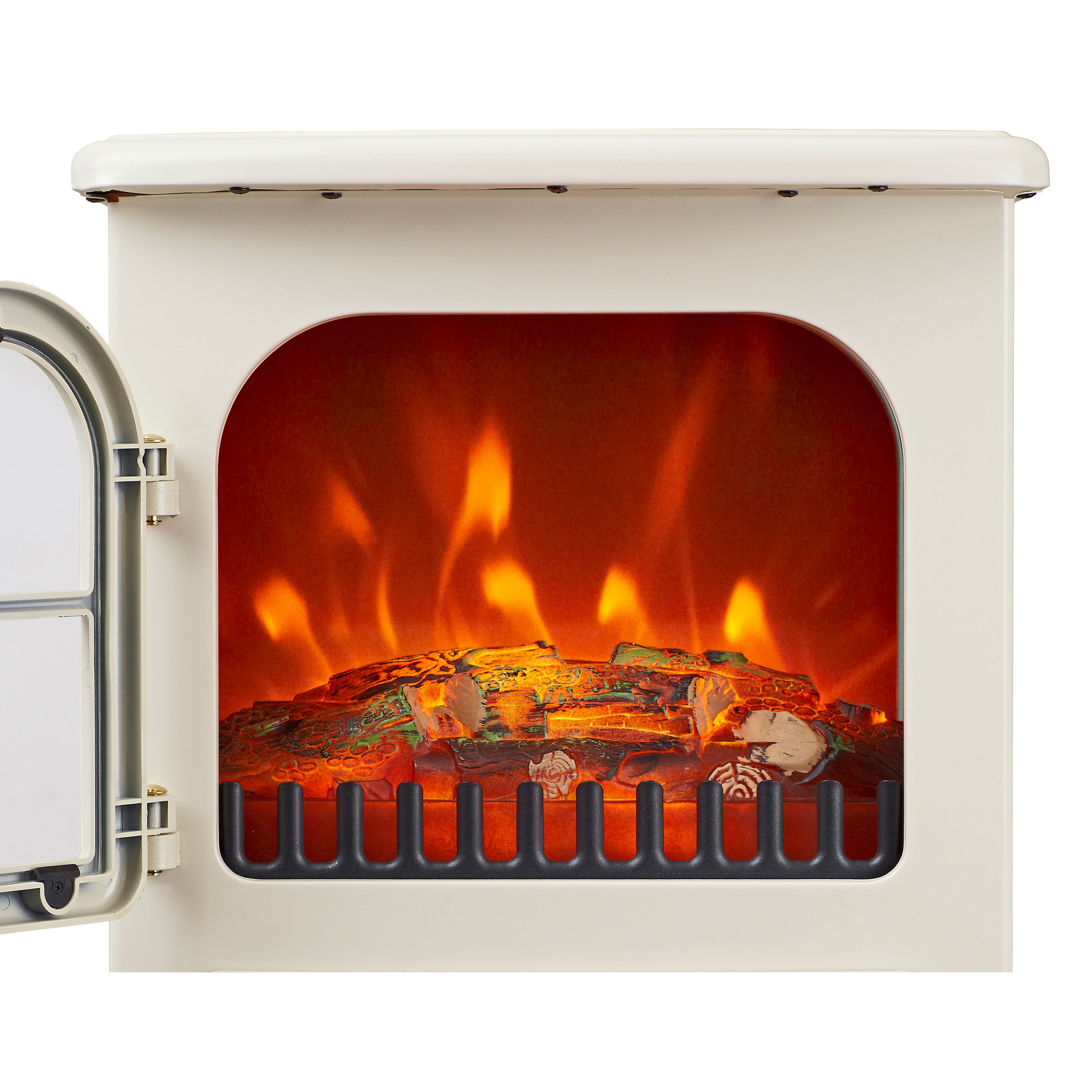 Akershus 1.85W Matt Cream FC Stone effect Electric Stove (H)548mm (W)415mm