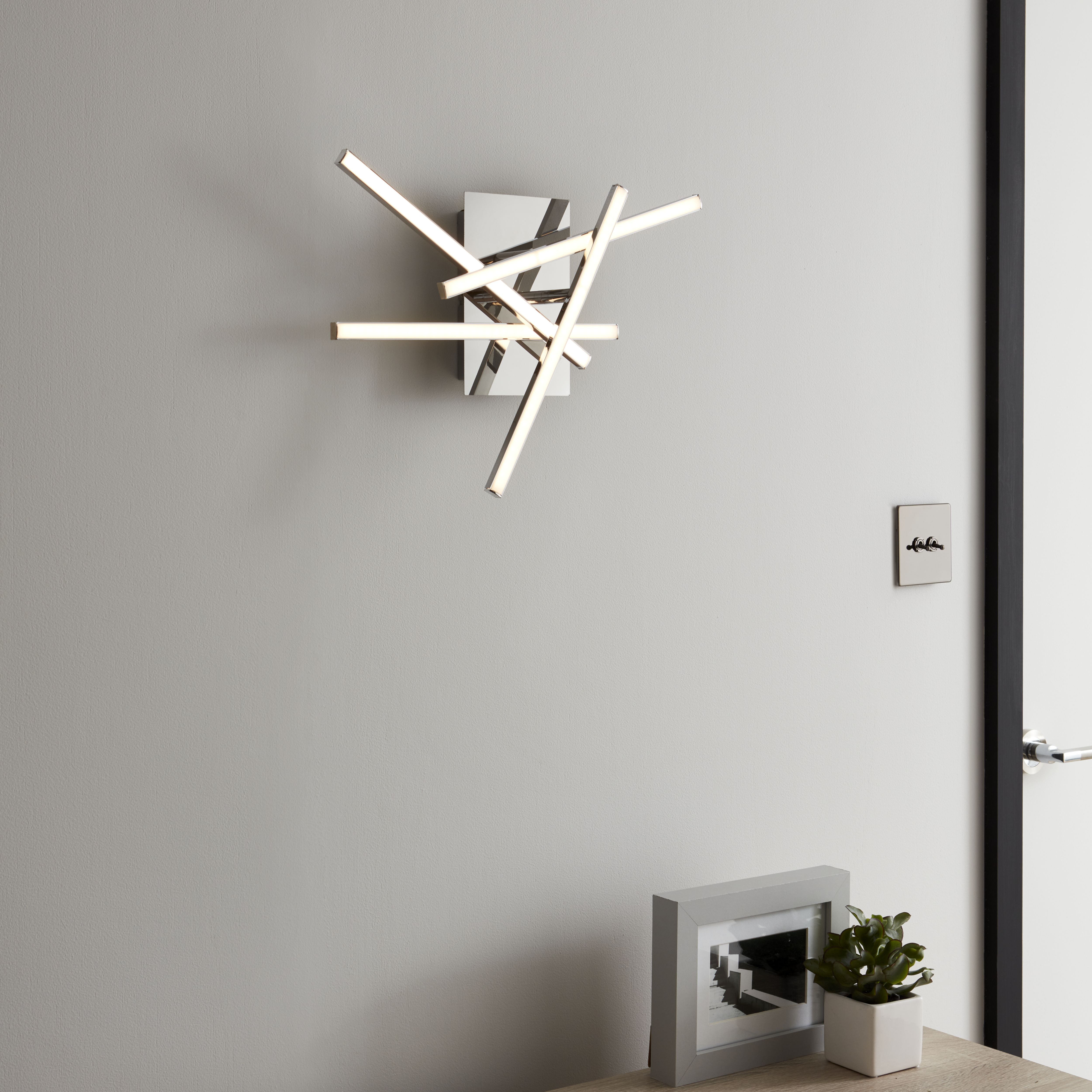 Alani Chrome effect Quadruple Wall light | DIY at B&Q