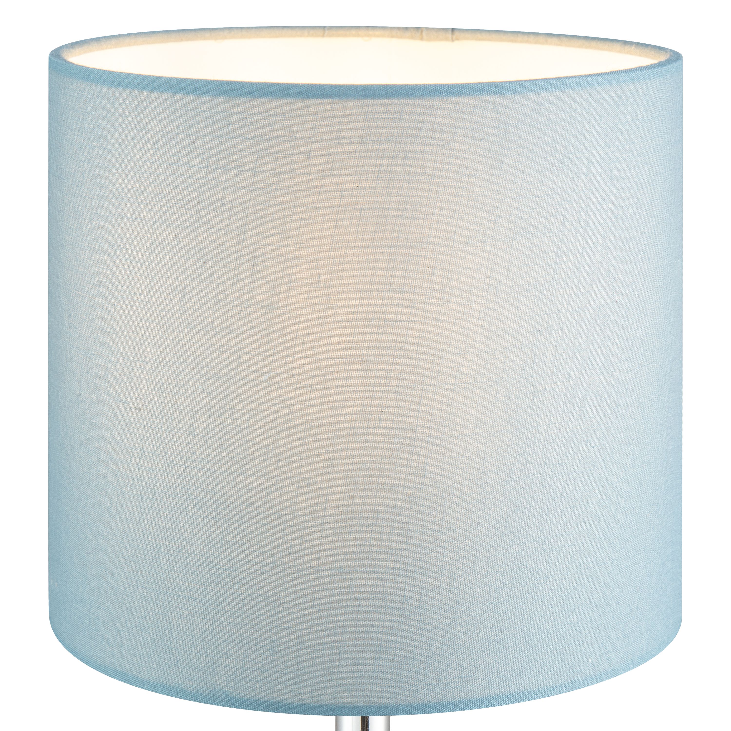 ALBURY SWIRL ROUND GLOSS LIGHT BLUE TABLE LAMP