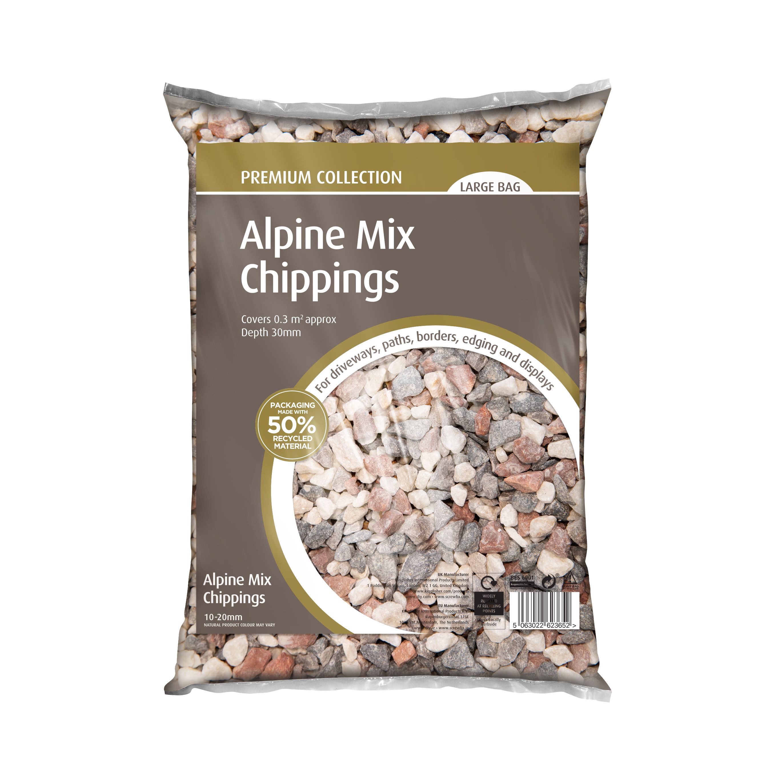 Alpine Mix 10-20mm Chippings, 0.3m²