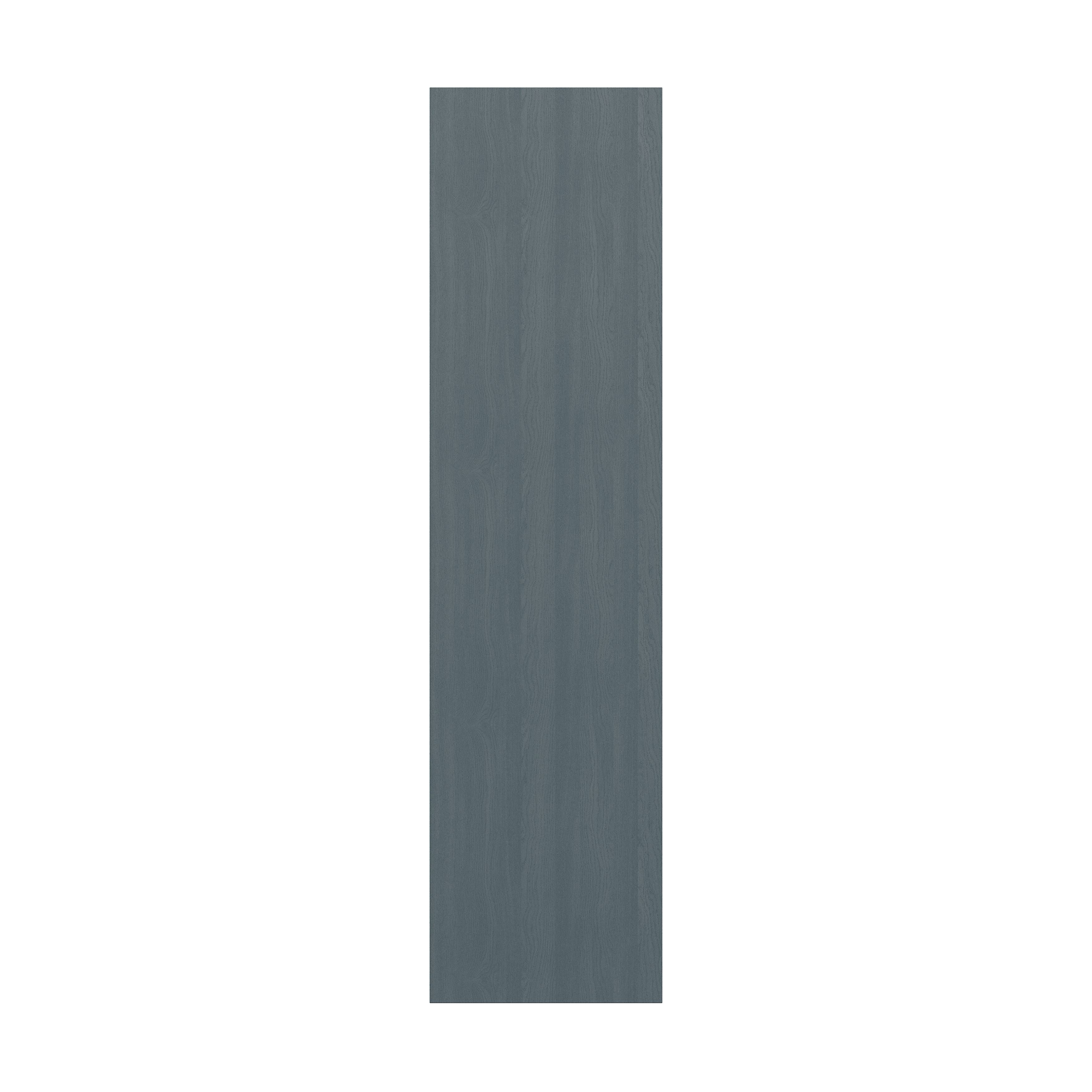Alpinia Matt dusk blue wood effect Tall Clad on end panel (H)2400mm (W ...