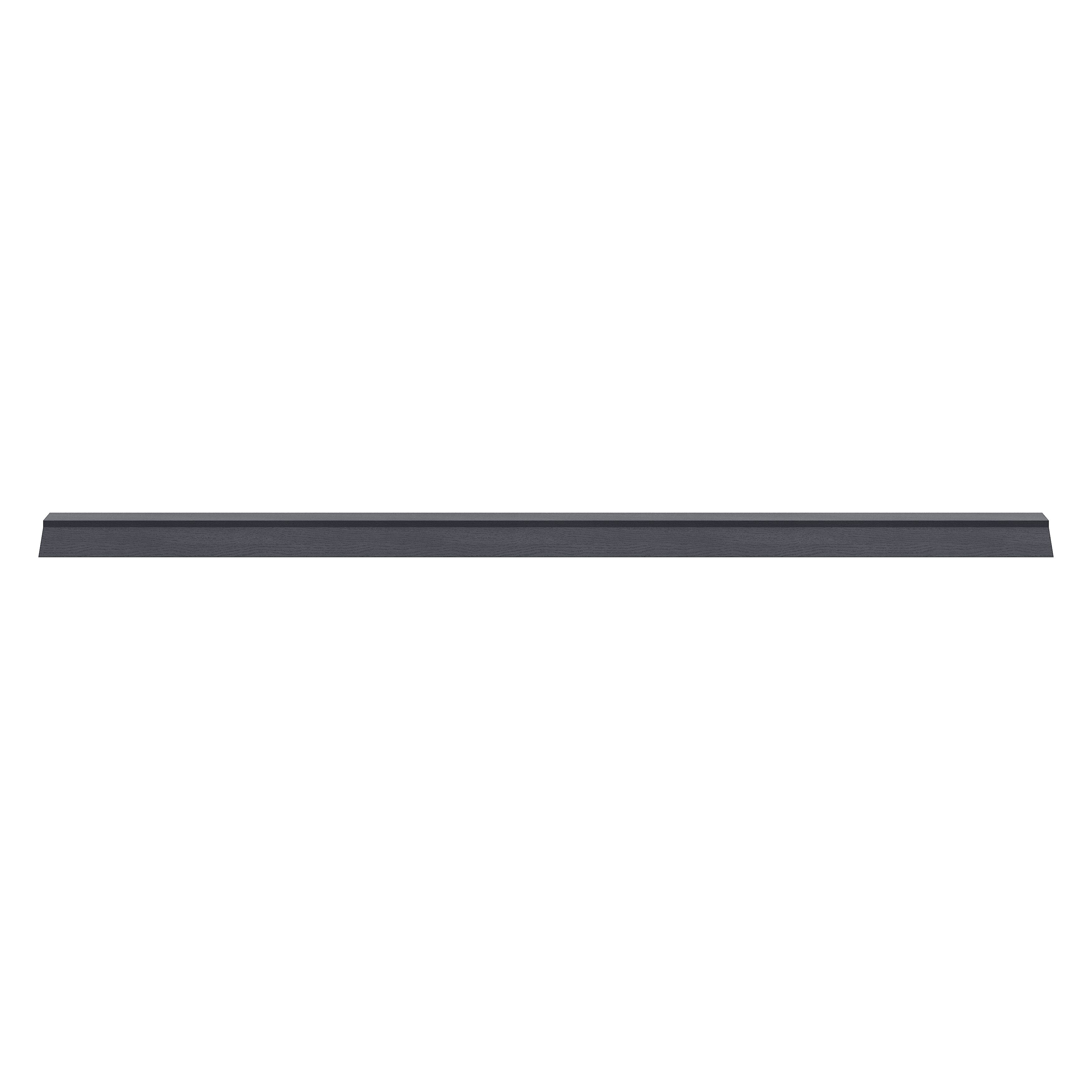 Alpinia Matt midnight navy wood effect Shaker Cornice, (L)2400mm (H)75mm