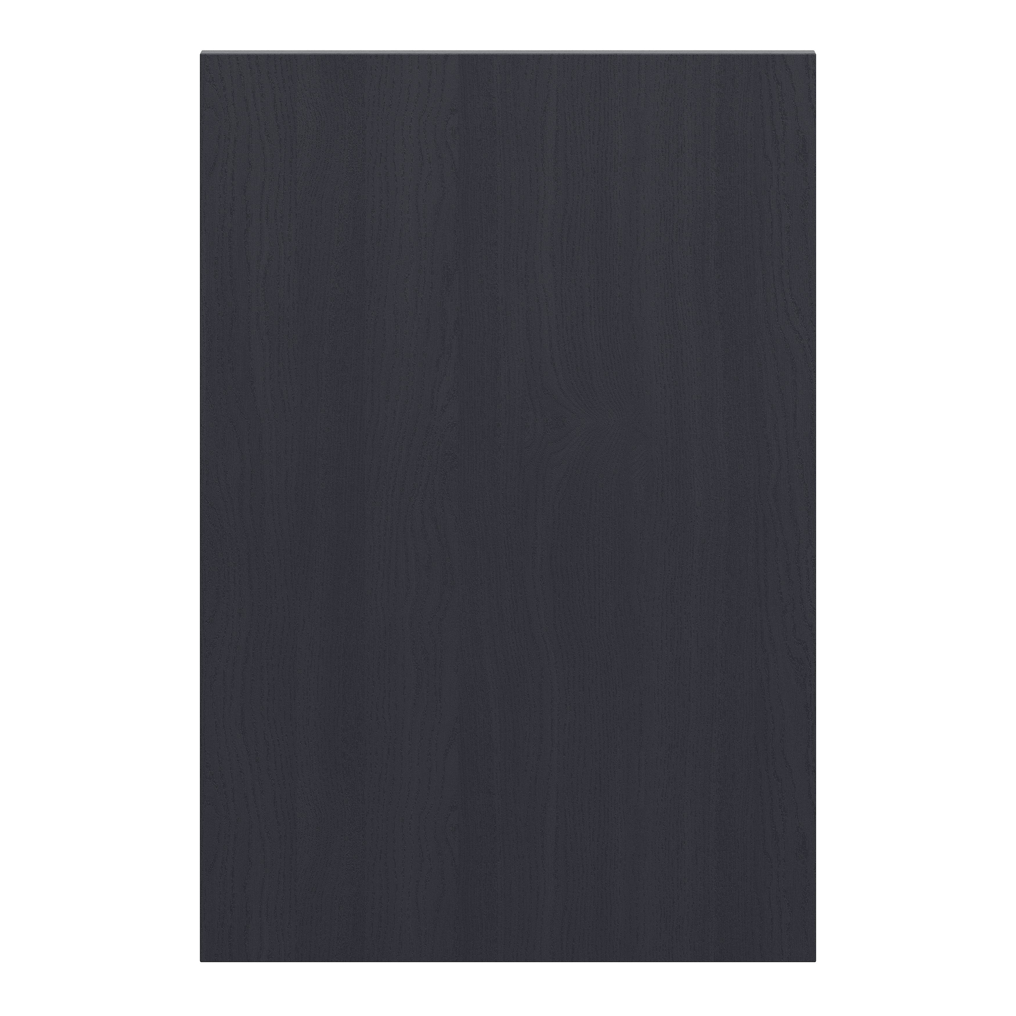 Alpinia Matt midnight navy wood effect Standard End support panel (H ...