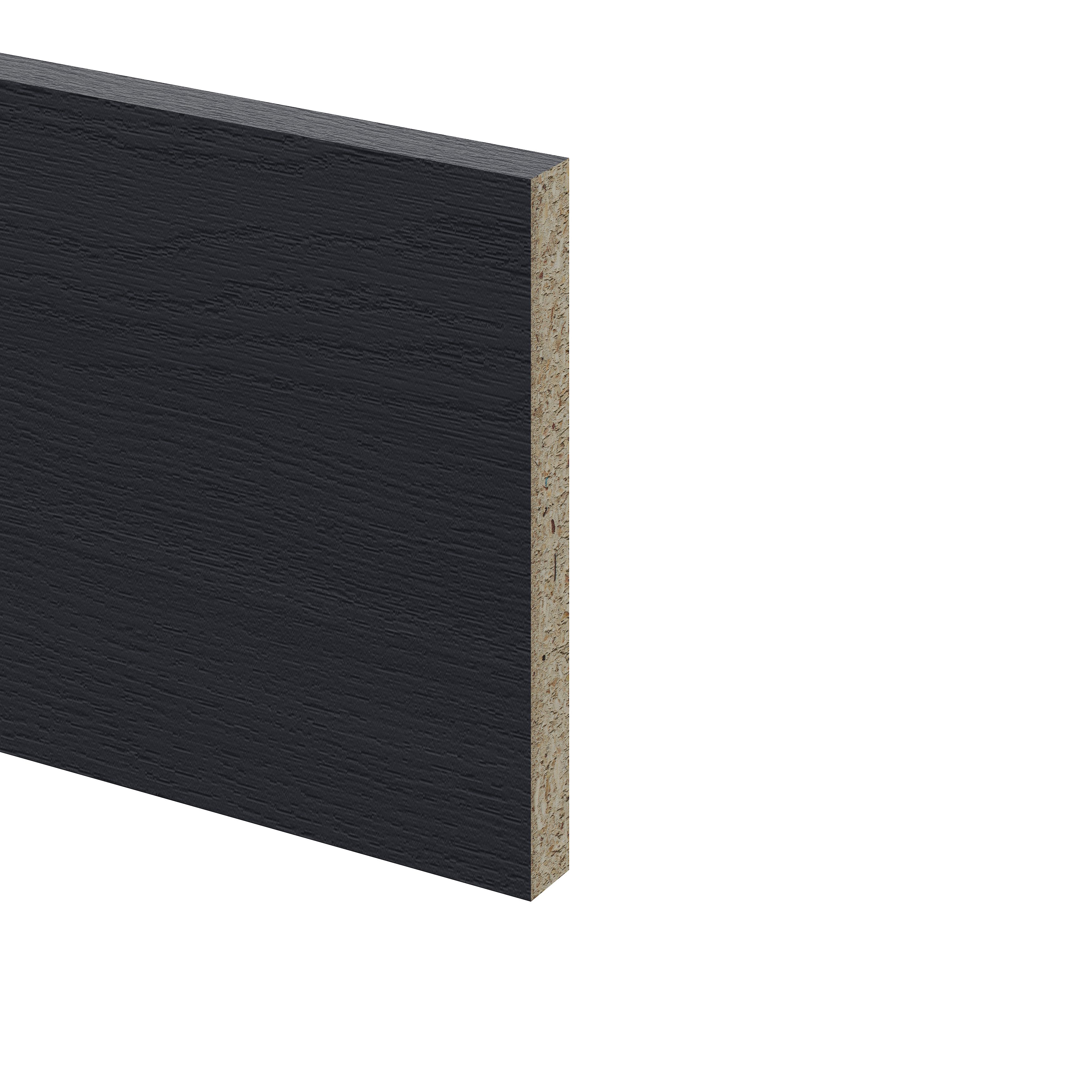 Alpinia Midnight Blue Wood effect Square edge Plinth, (L)2400mm