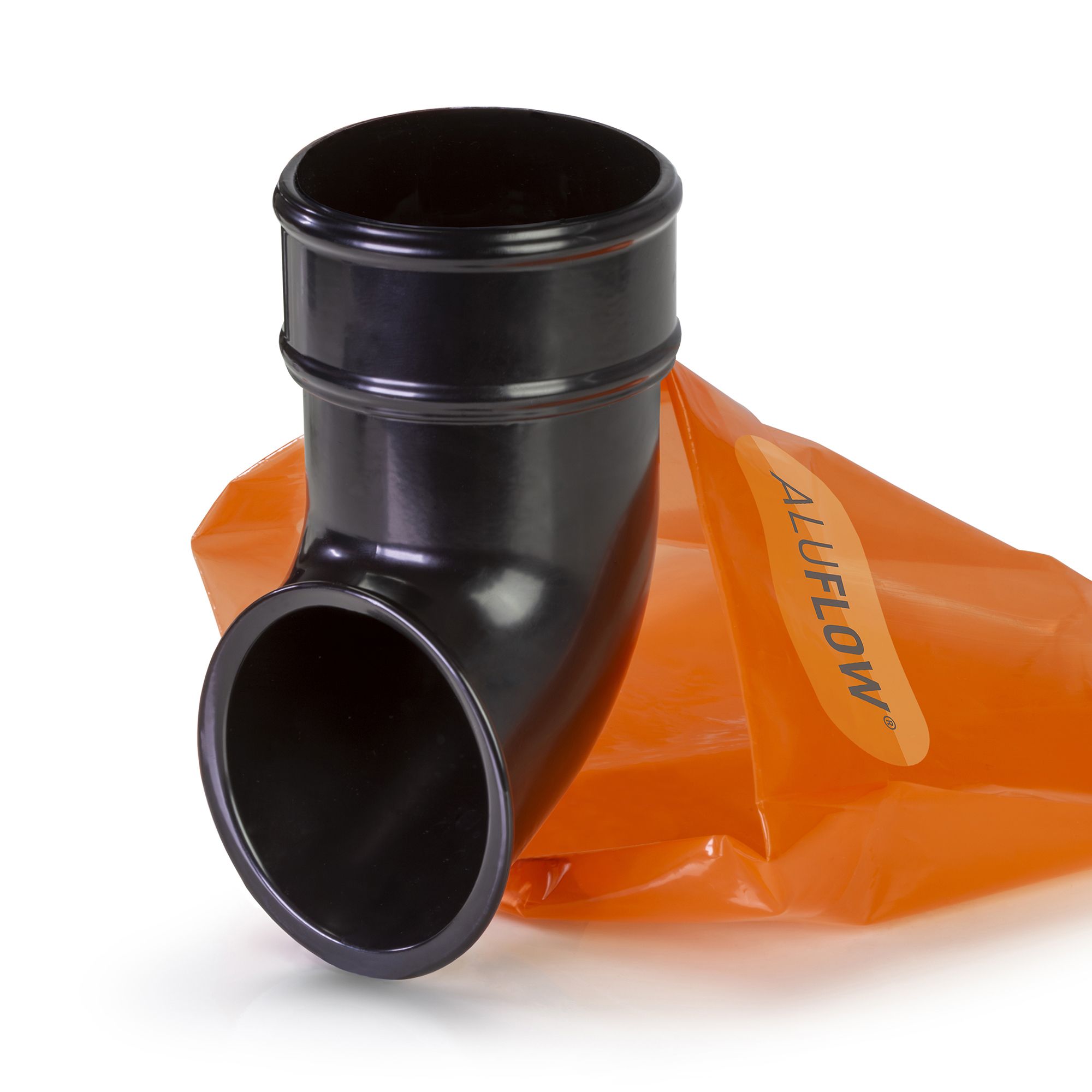 Shop Aluflow Black Round Gutter shoe (L)150mm (Dia)74mm