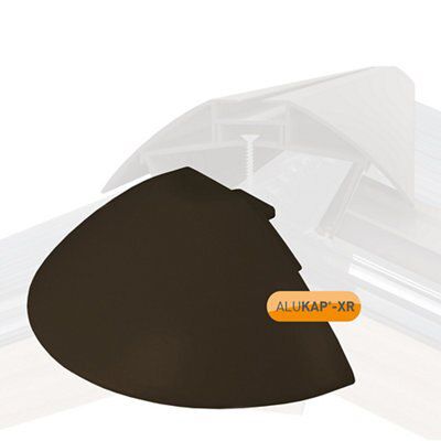 Alukap AKX773B Ridge radius end cap (W)180mm