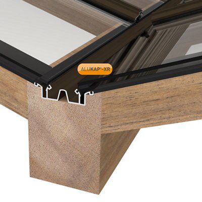 Alukap AKX812B Aluminium Roof valley bar, (L)4.8m (W)80mm (T)20mm