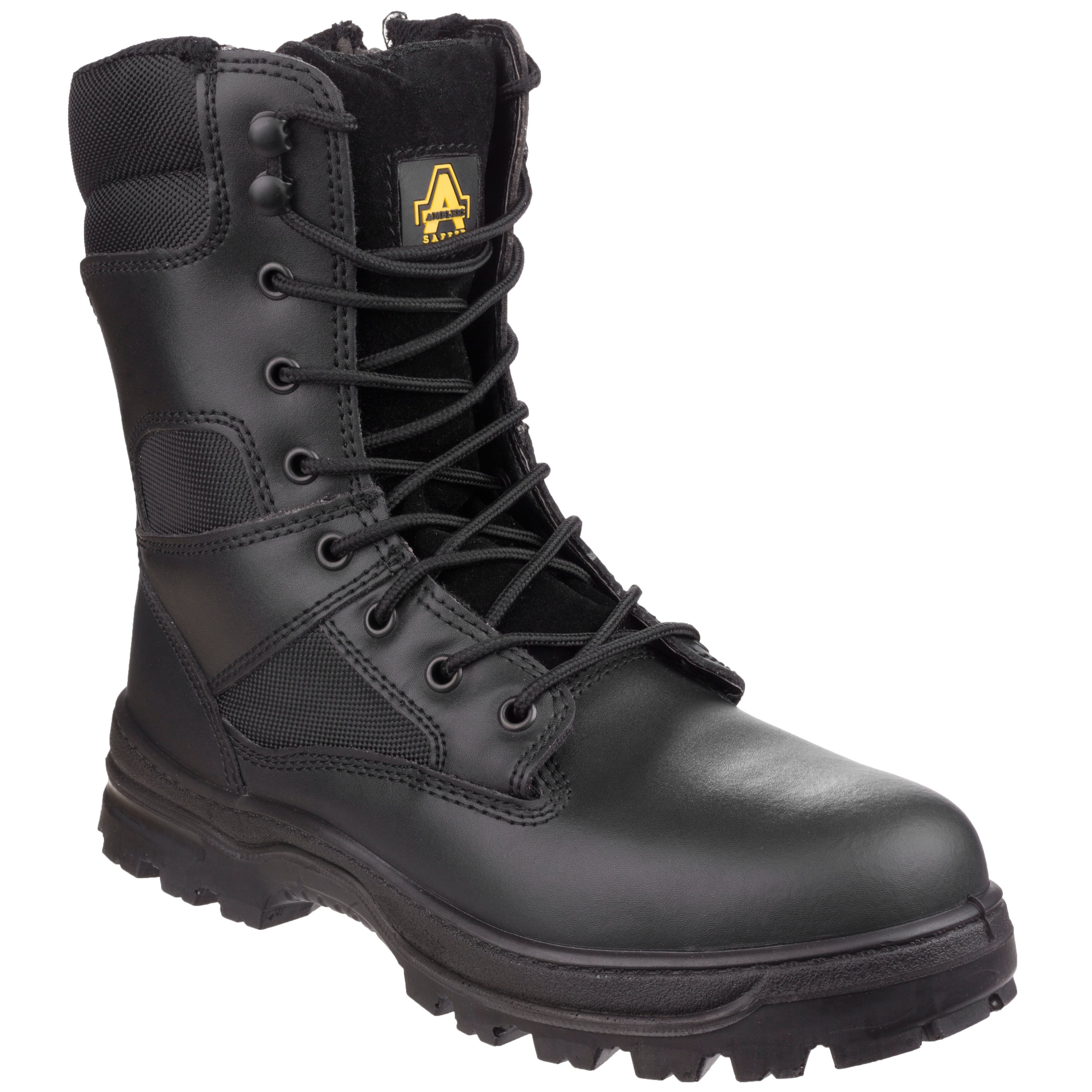 Amblers High top Black Safety boots, Size 7