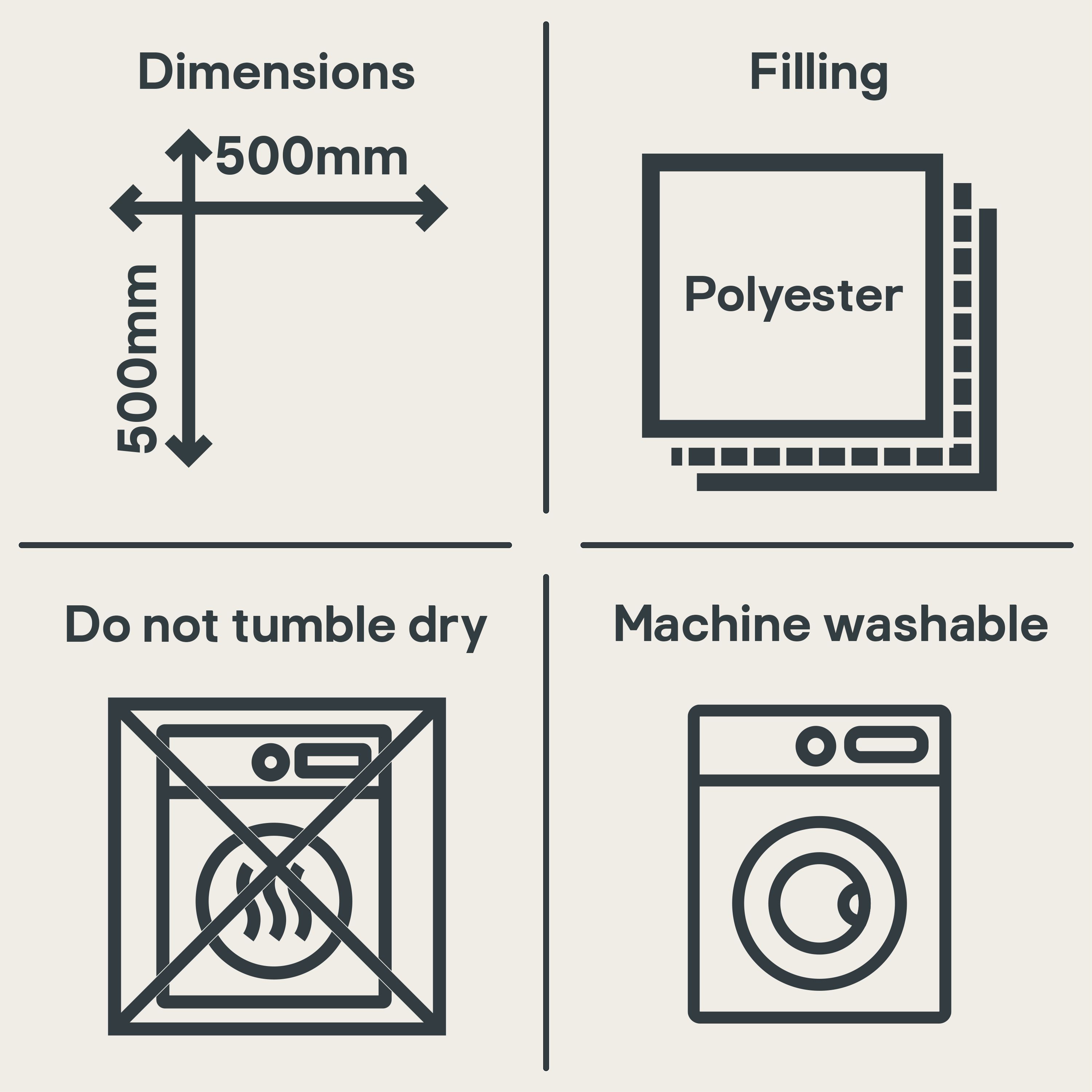 Ambre Multicolour Rug loop Woven & jacquard effect Indoor Cushion, (L ...