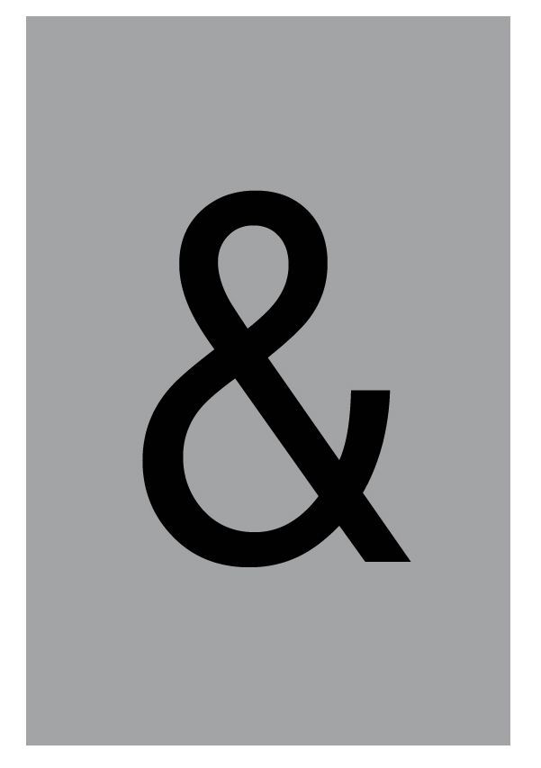 Ampersand symbol Self-adhesive labels, (H)60mm (W)40mm | DIY at B&Q