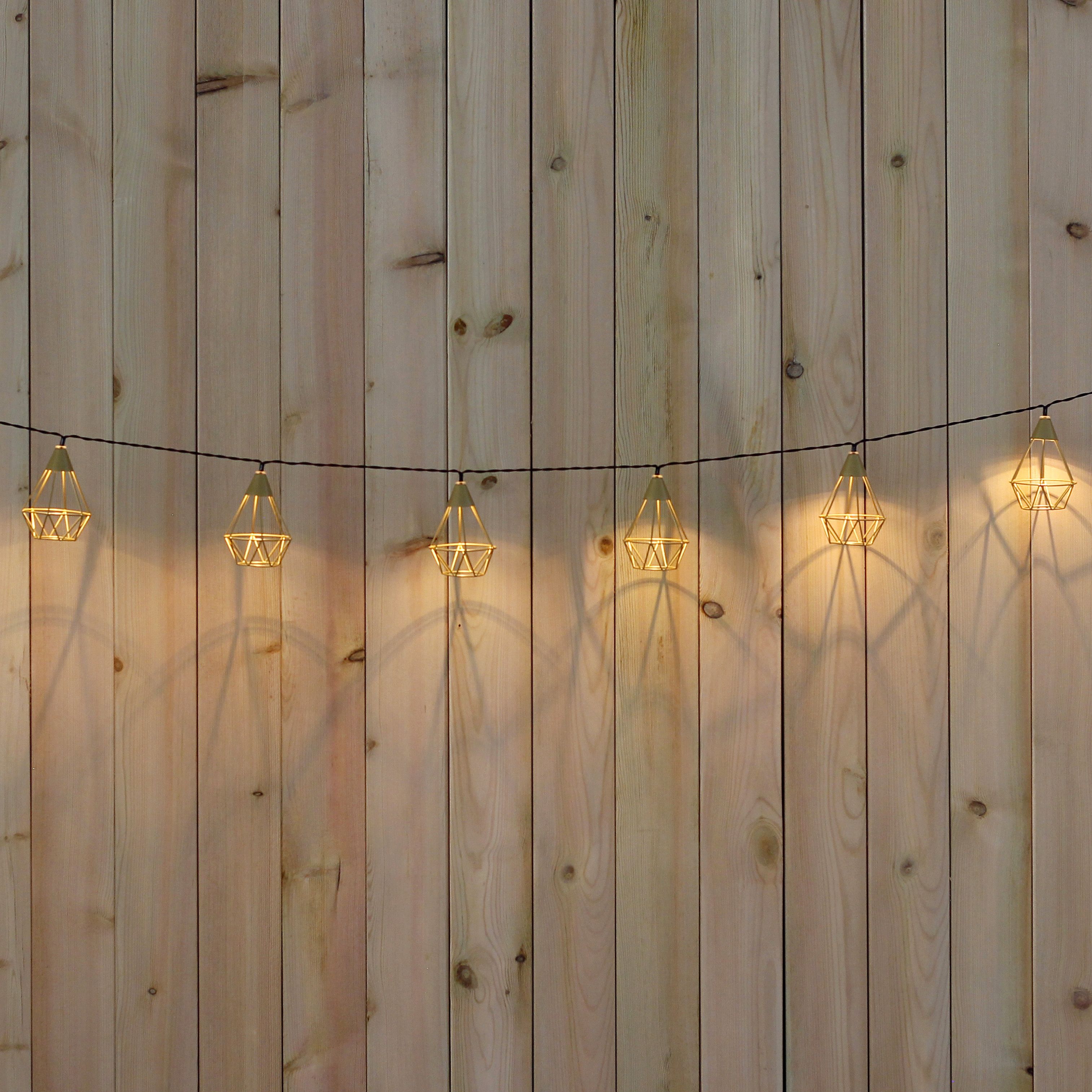 Anakena Battery-powered Warm white 10 Integrated LED Outdoor Yellow ...