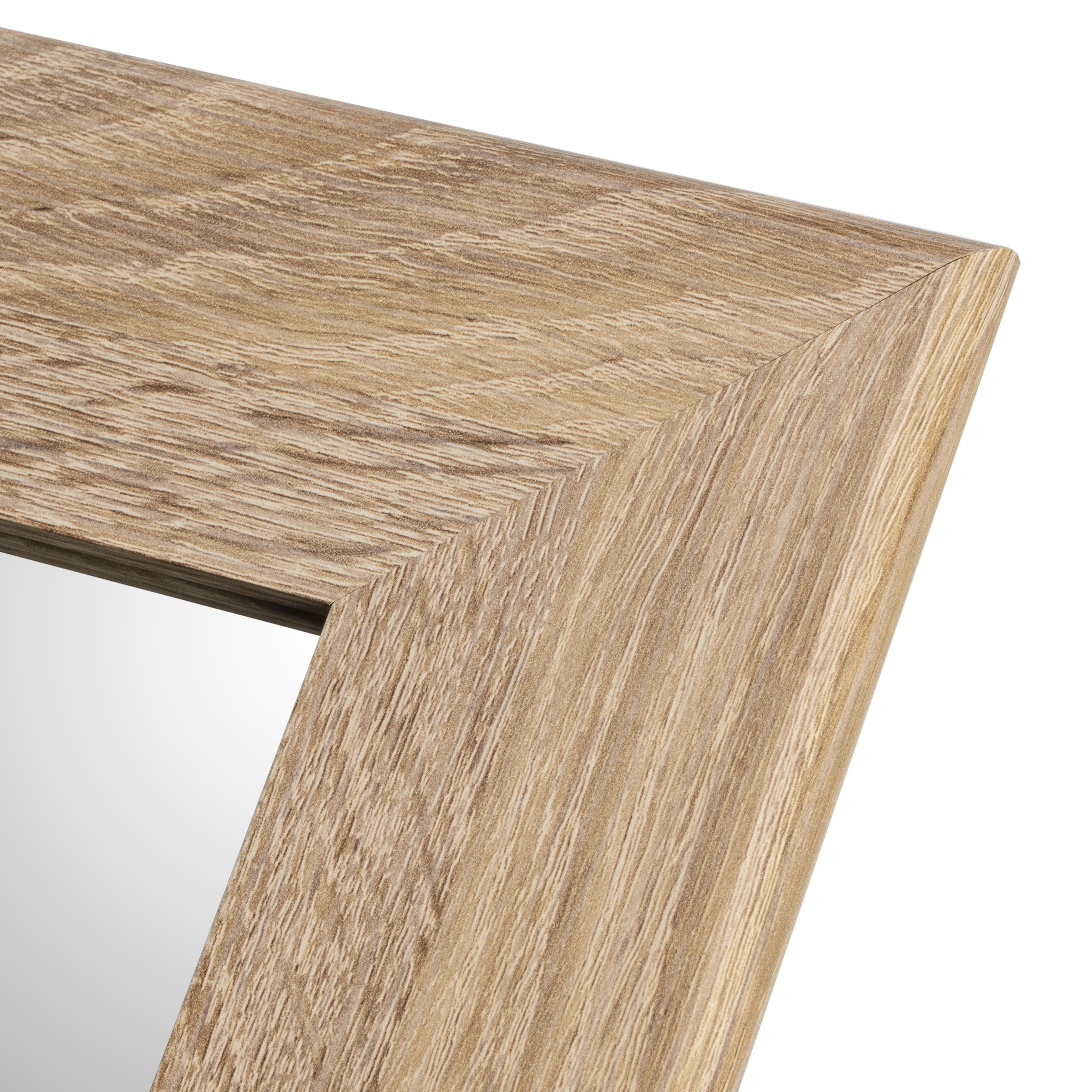 Andino Natural Light oak effect Woodgrain Rectangular Wall-mounted ...