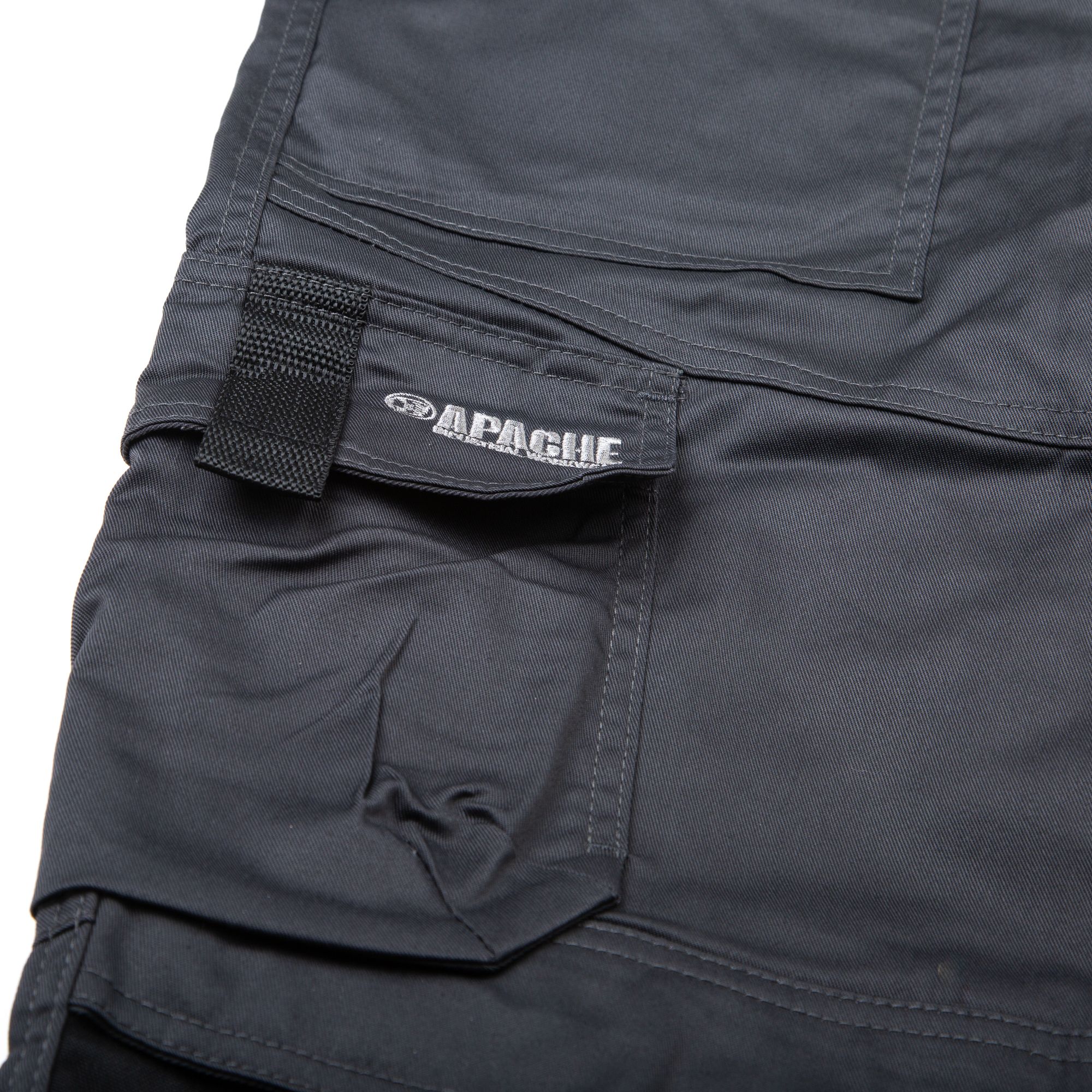 Apache Industrial Wear Grey & black Men's Holster pocket trousers, W36 ...