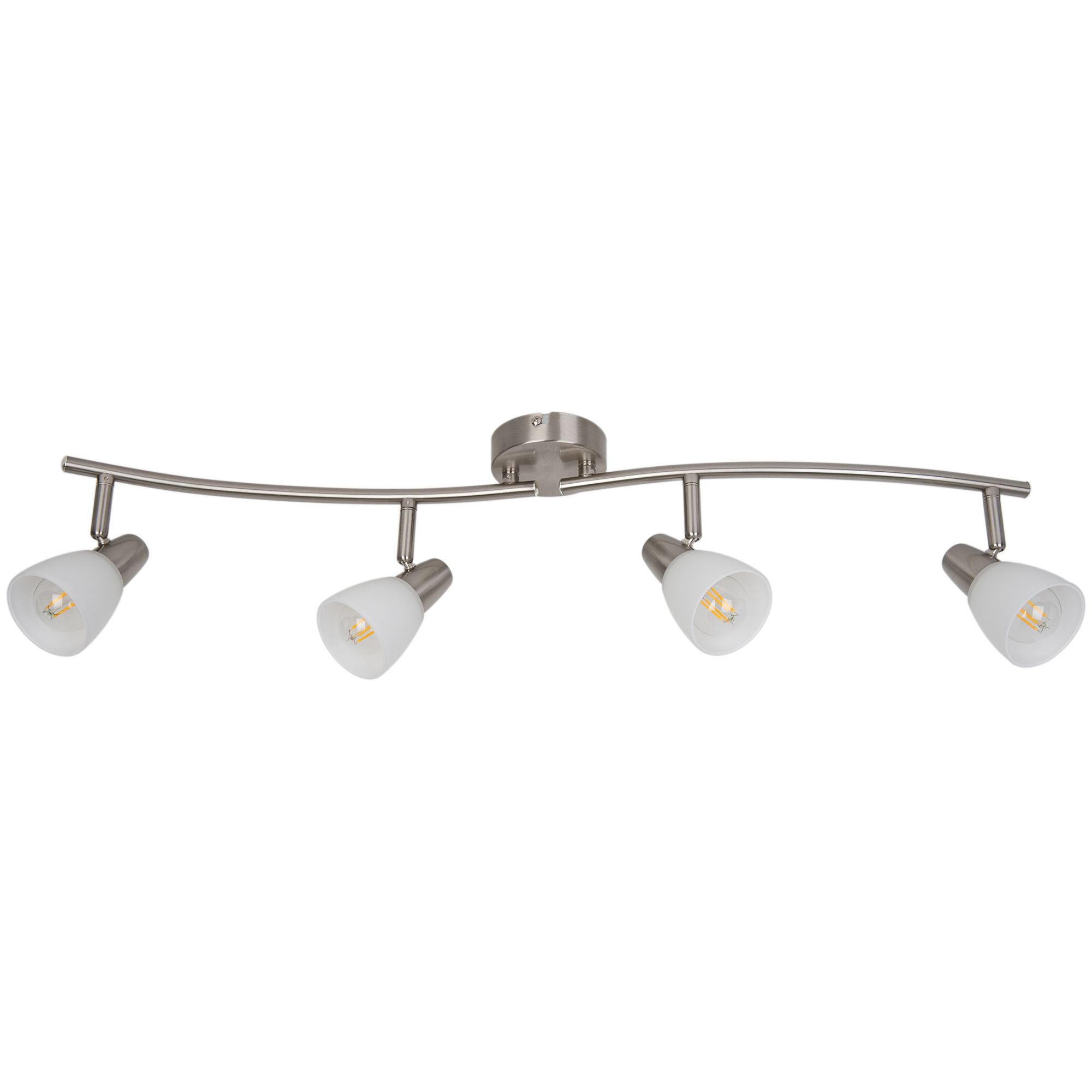 Aphaea Tube Satin nickel effect 4 Light Spotlight