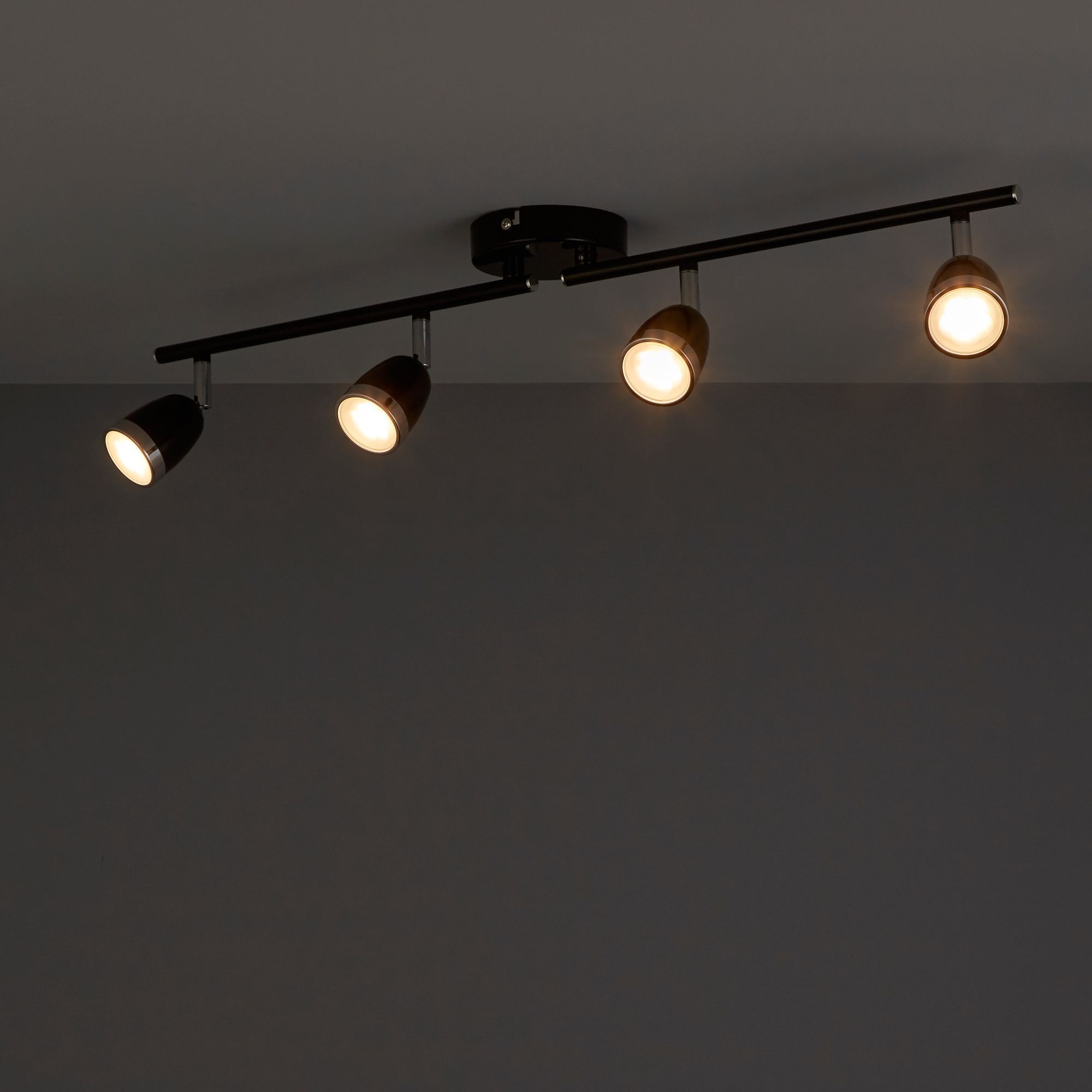 Apheliotes Black 4 Light Spotlight | DIY at B&Q